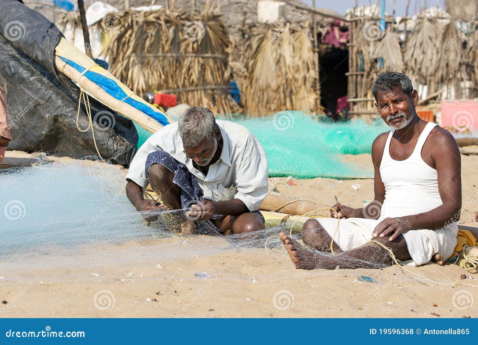 Indian fishermen editorial stock photo. Image of rural - 19596368