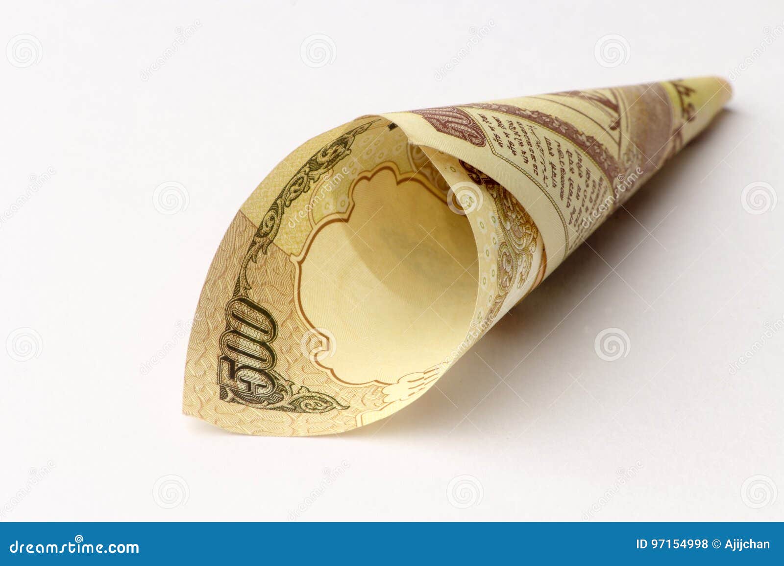 Folded Indian currency stock photo. Image of financial - 97154998