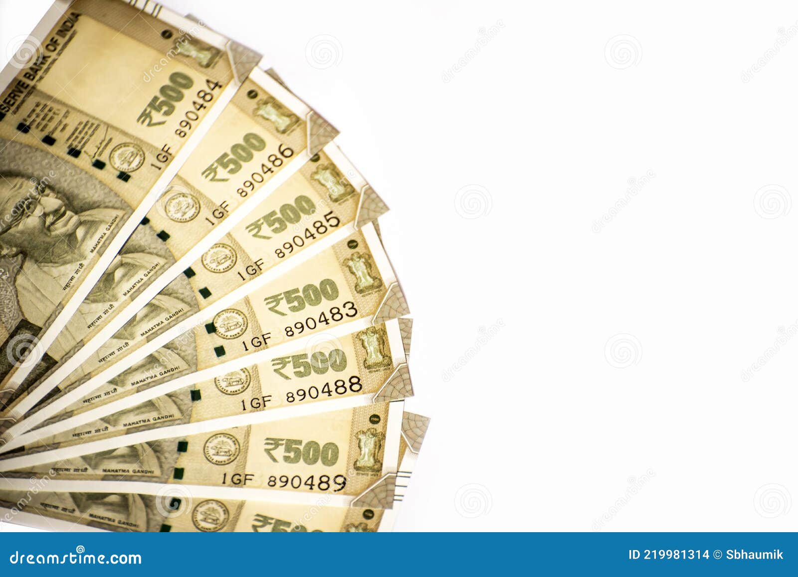 Indian Five Hundred Rupees Stock Photography | CartoonDealer.com #219981314
