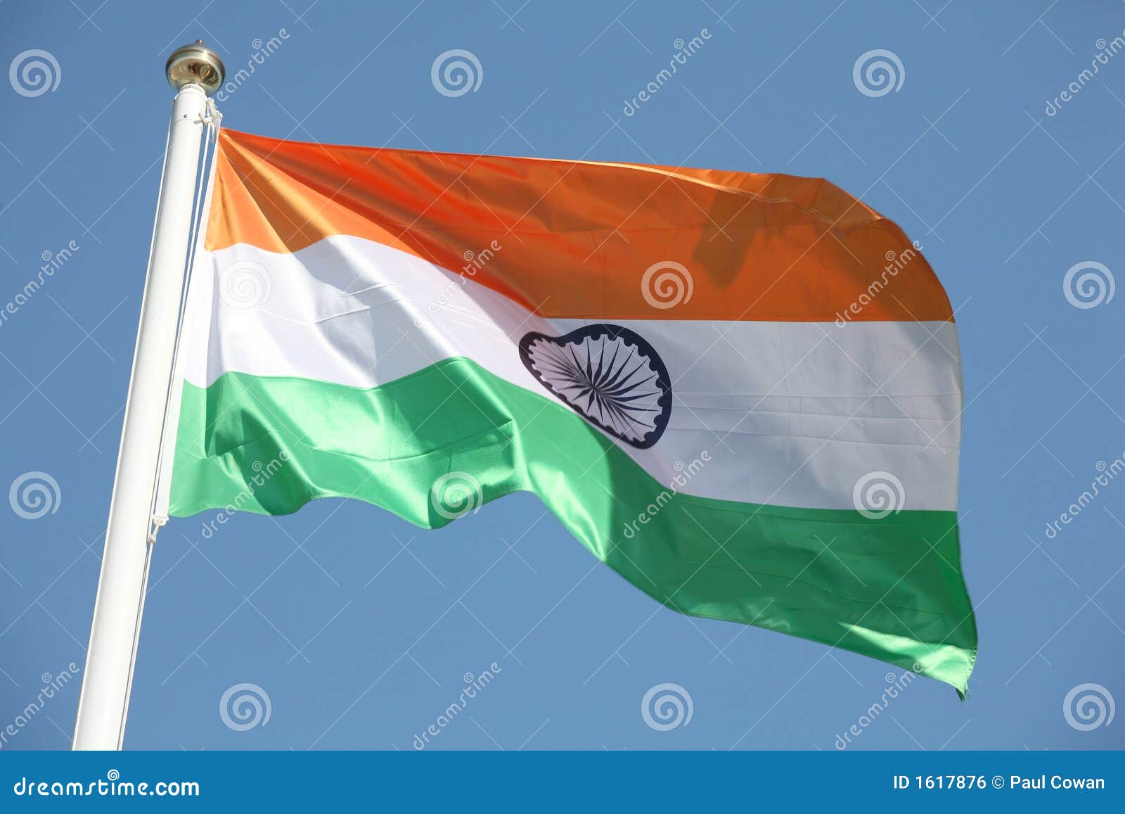 Indian flag stock photo. Image of white, asia, buddhist - 1617876