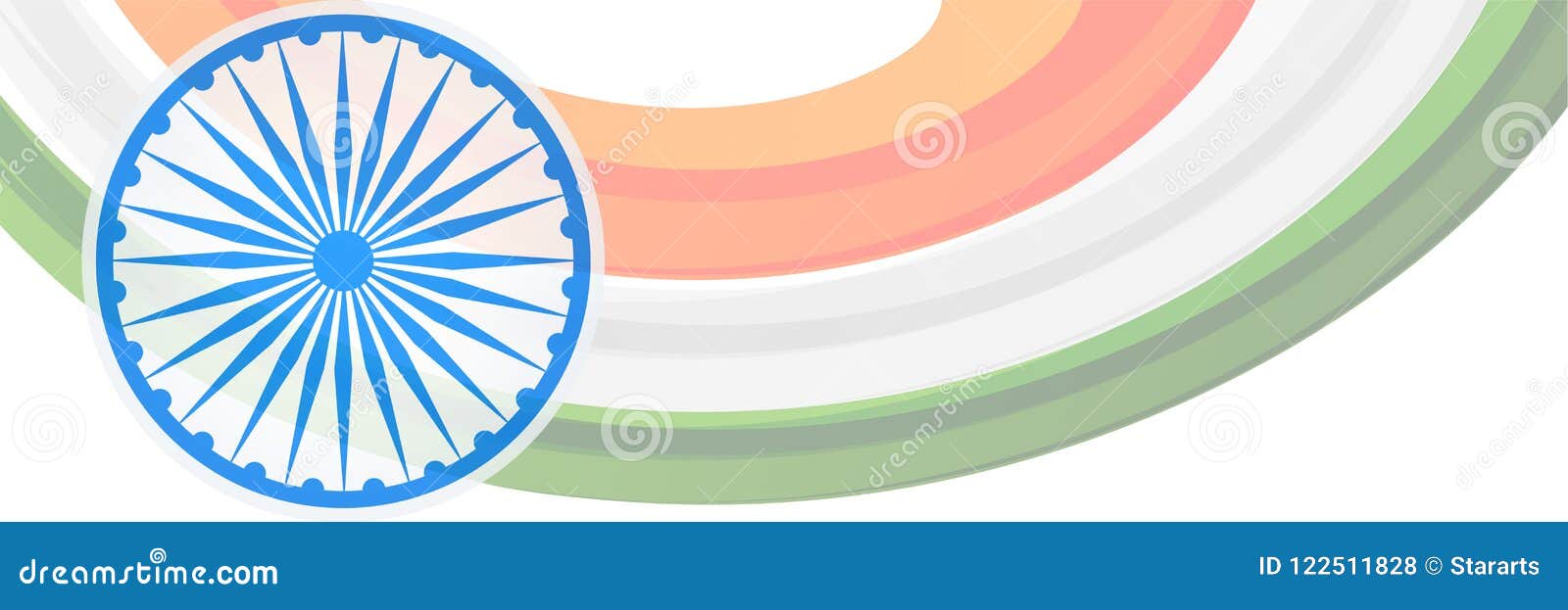 Indian Flag Creative Banner Design Stock Vector - Illustration of ...