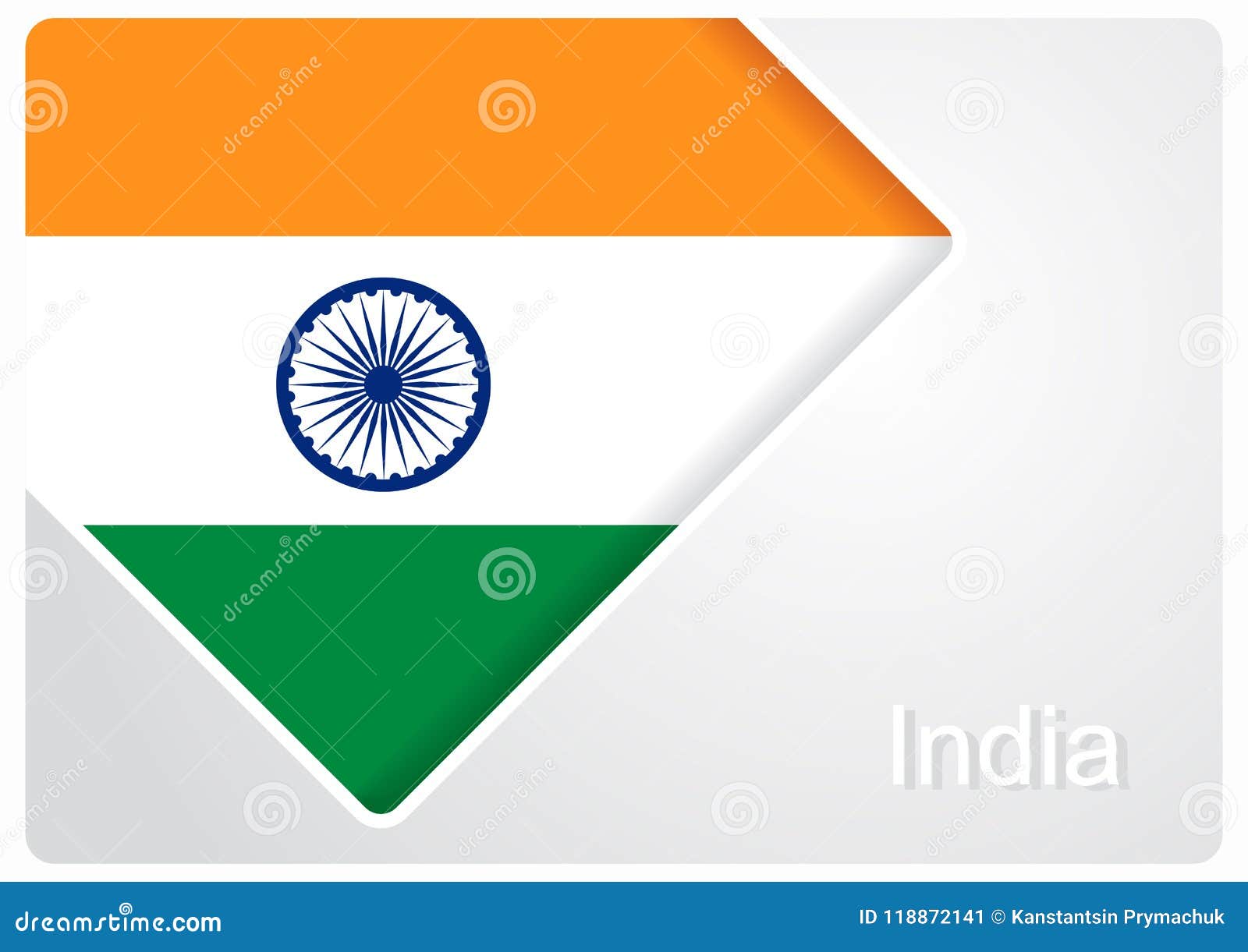 Indian Flag Design Background. Vector Illustration. Stock Vector ...