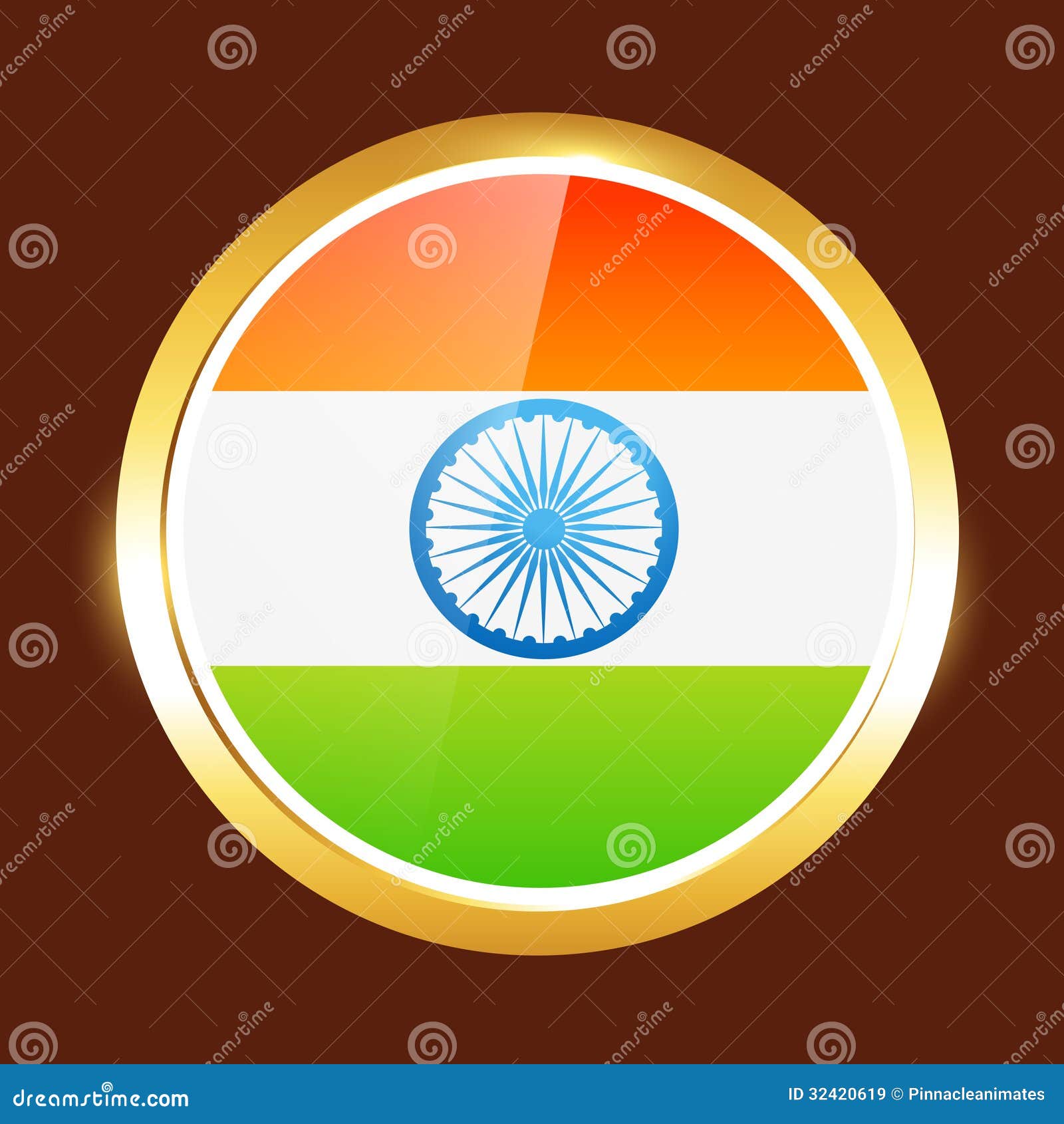 Indian flag label stock vector. Illustration of label - 32420619