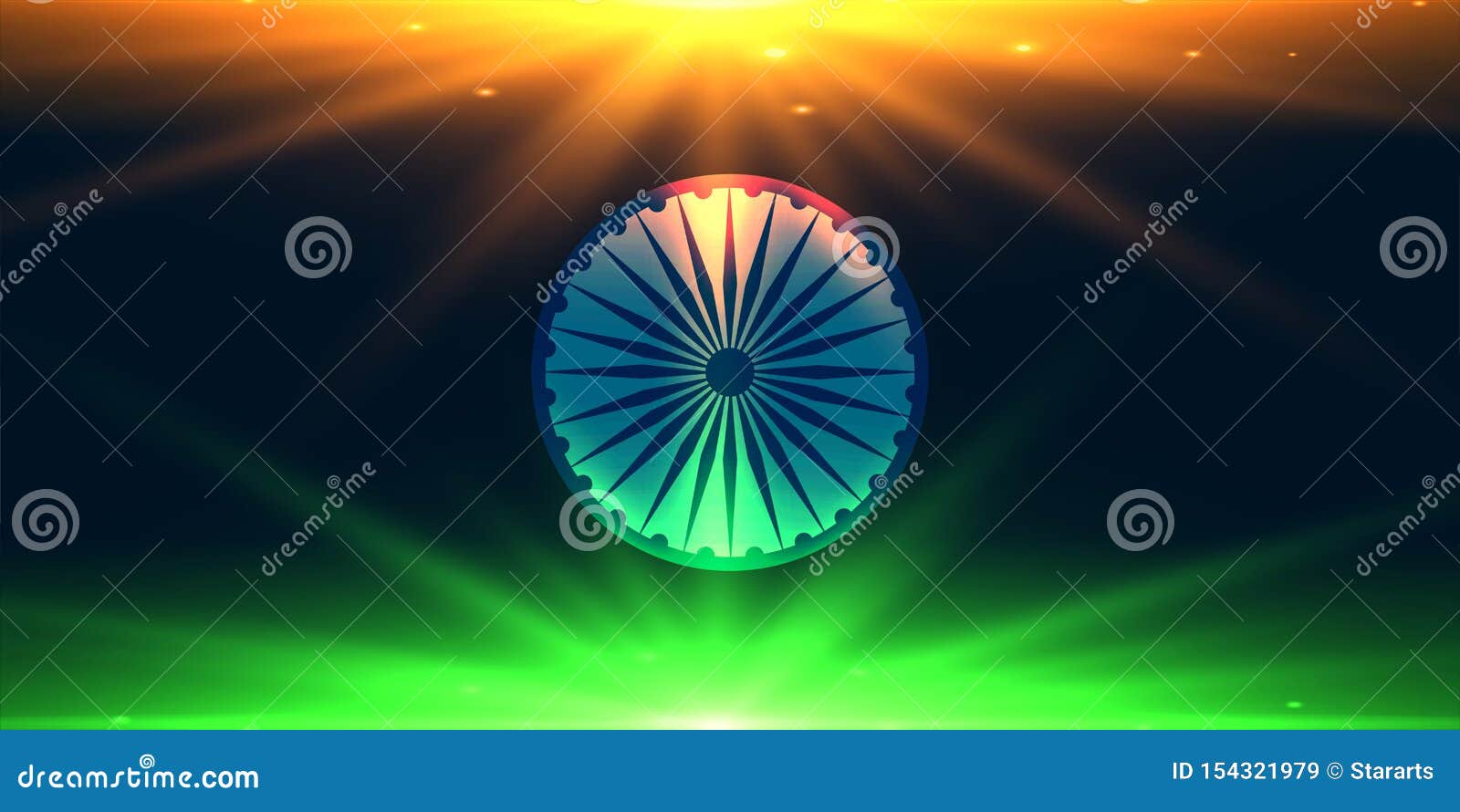 Indian Flag Made with Lights Background Stock Vector - Illustration of ...