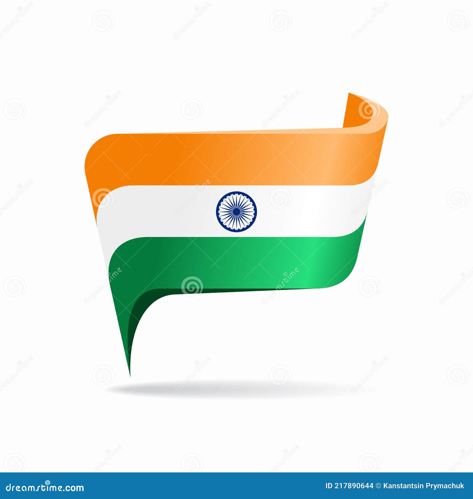 Indian Flag Map Pointer Layout. Vector Illustration. Stock Vector ...