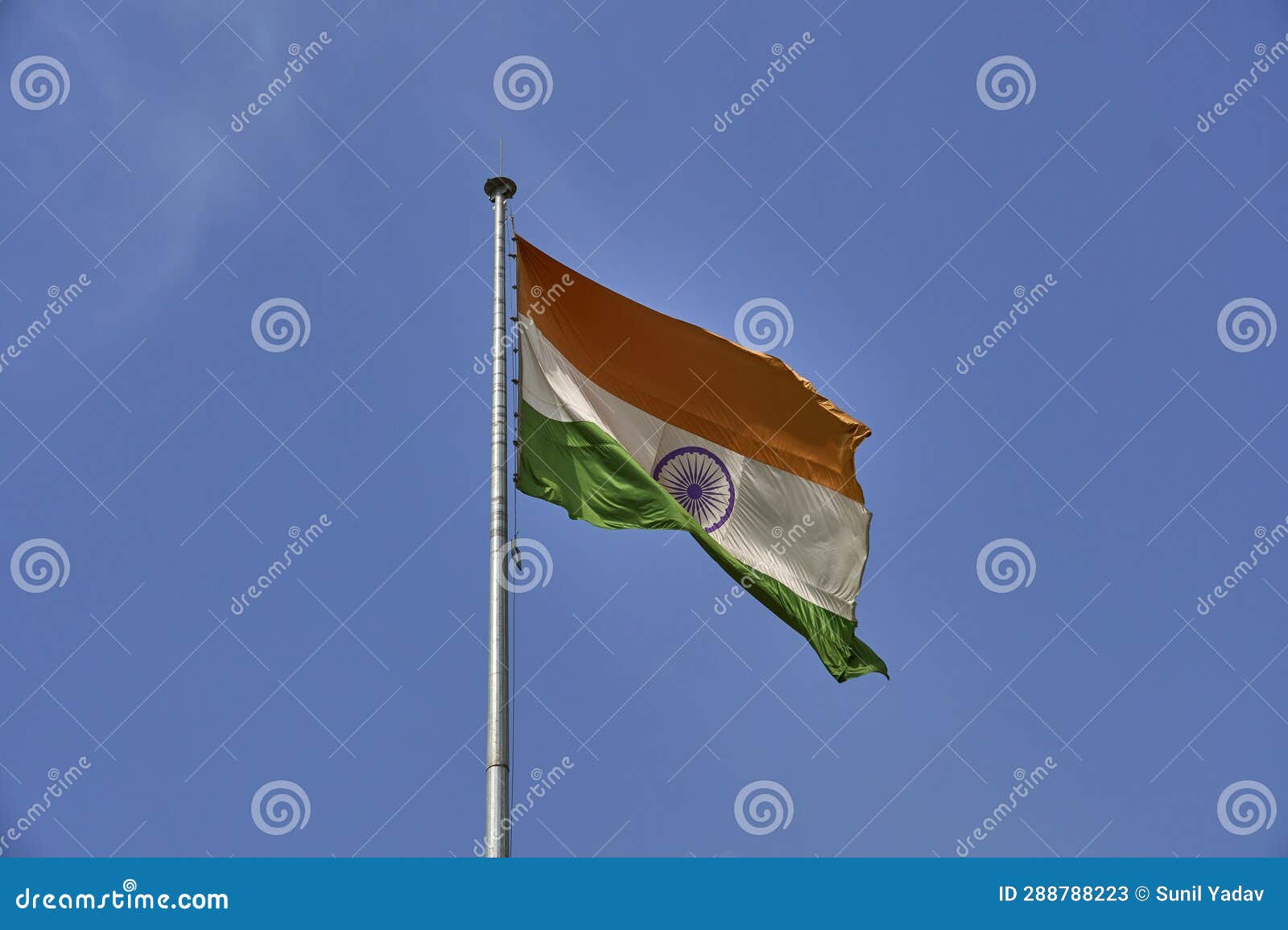 An Indian flag stock image. Image of national, tricolour - 288788223