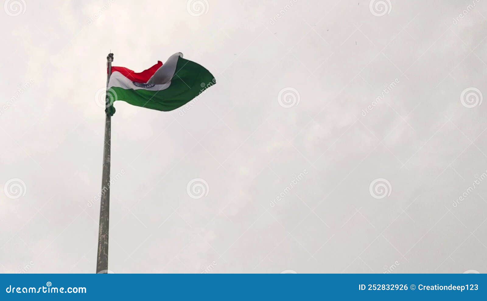 Indian Flag Waving in the Air Under the Sky Stock Footage - Video of ...