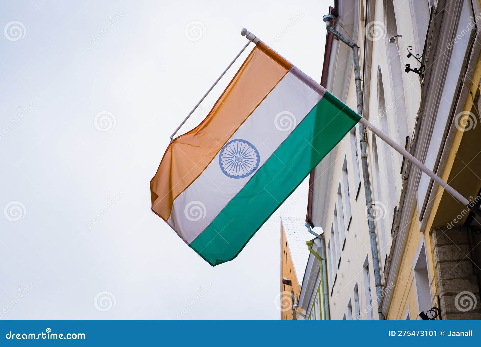 Flag of India stock image. Image of national, building - 275473101