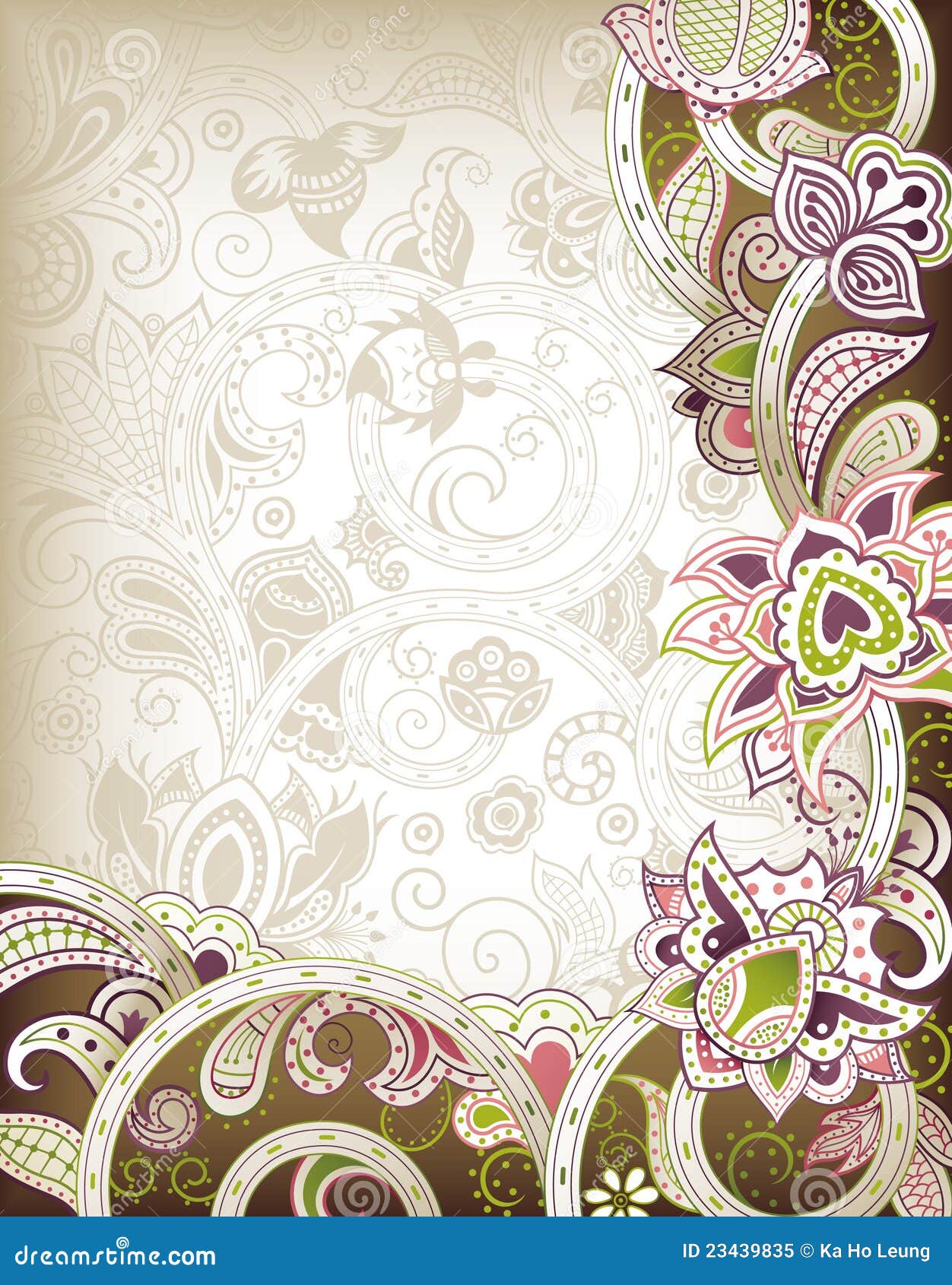 Indian Floral Background