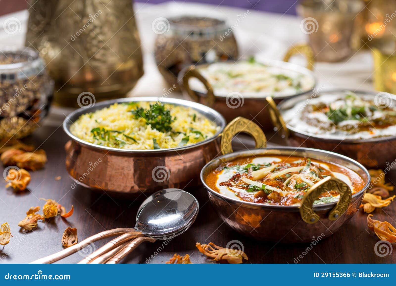 Indian food stock photo. Image of samosa, meat, cilantro - 29155366