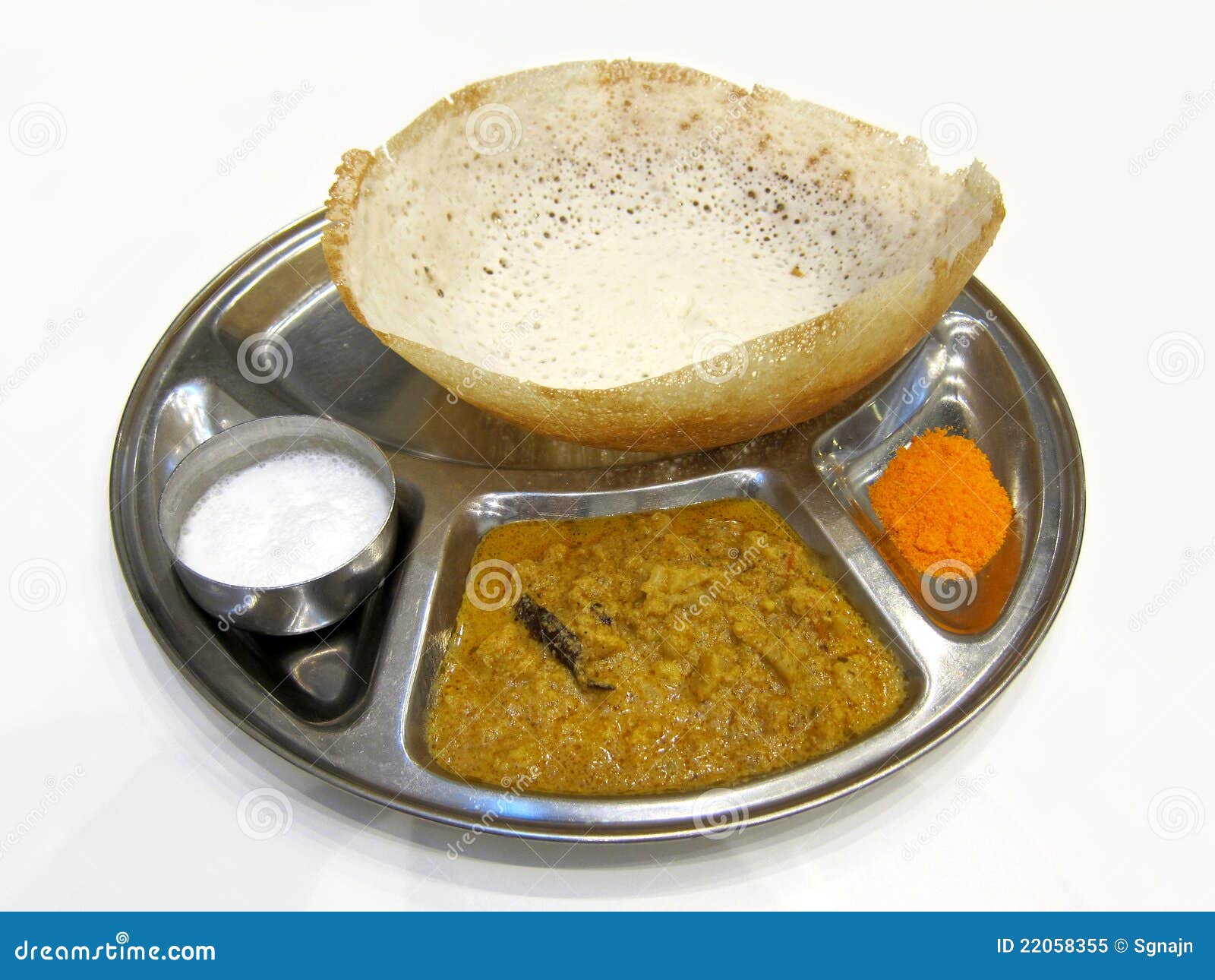 Indian food- Appam stock image. Image of milk, coconut - 22058355