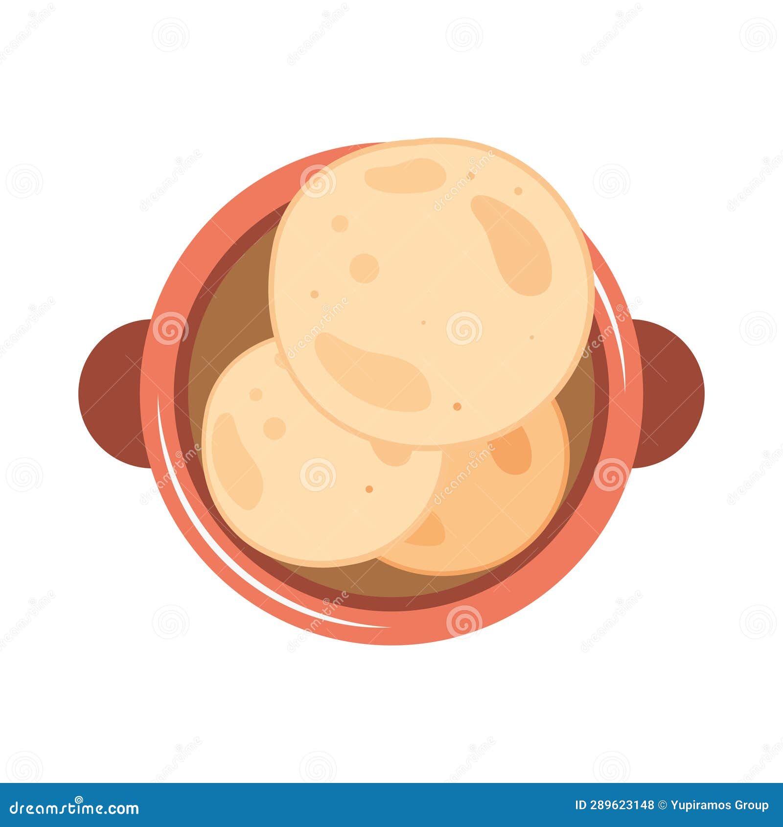 Indian food bread stock vector. Illustration of meal - 289623148