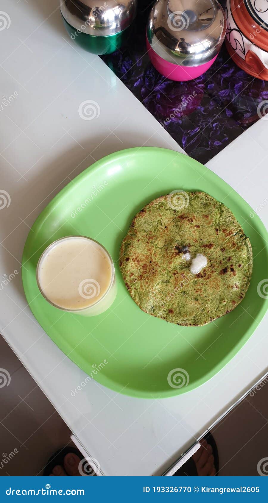 Indian Food Popular in Haryana State Stock Photo - Image of methi ...