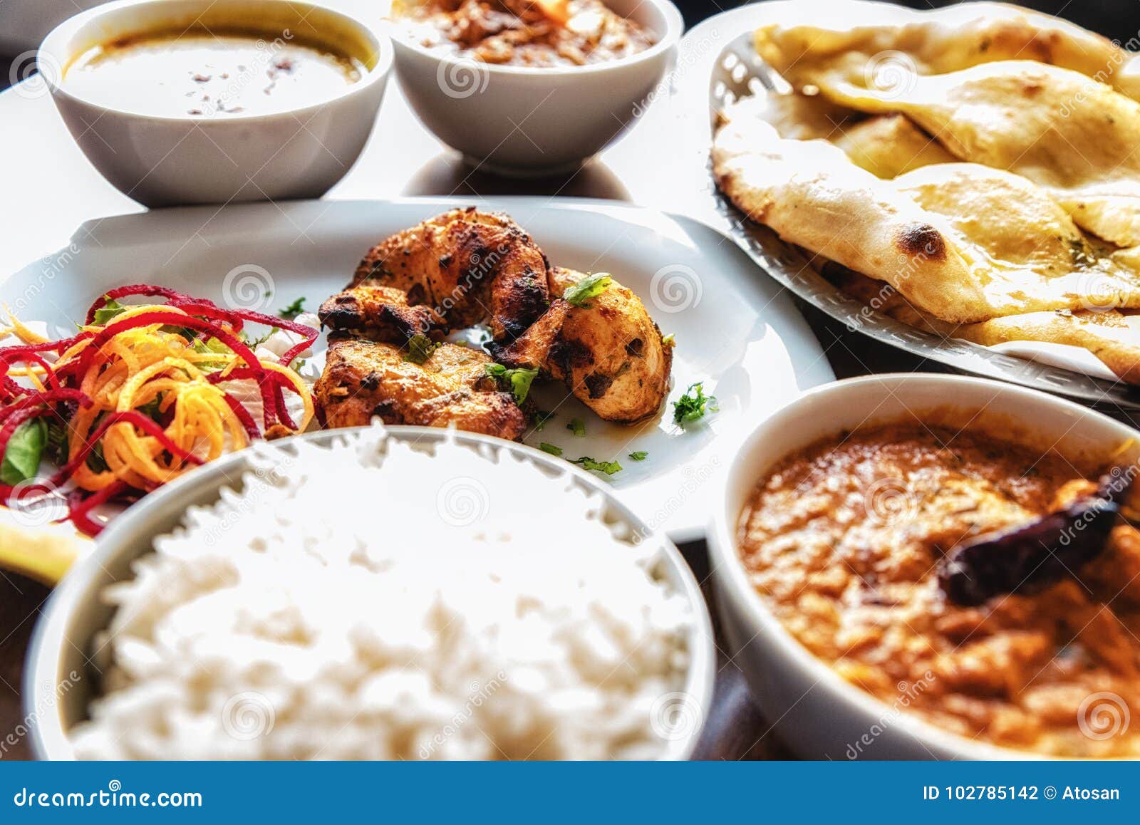 Indian Food Selection stock photo. Image of masala, cilantro - 102785142