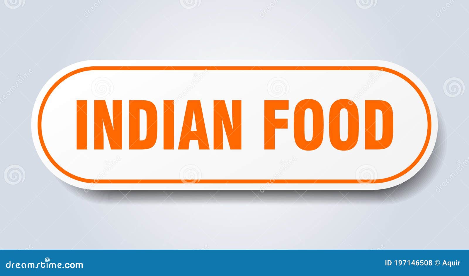 Indian food sticker. stock vector. Illustration of banner - 197146508