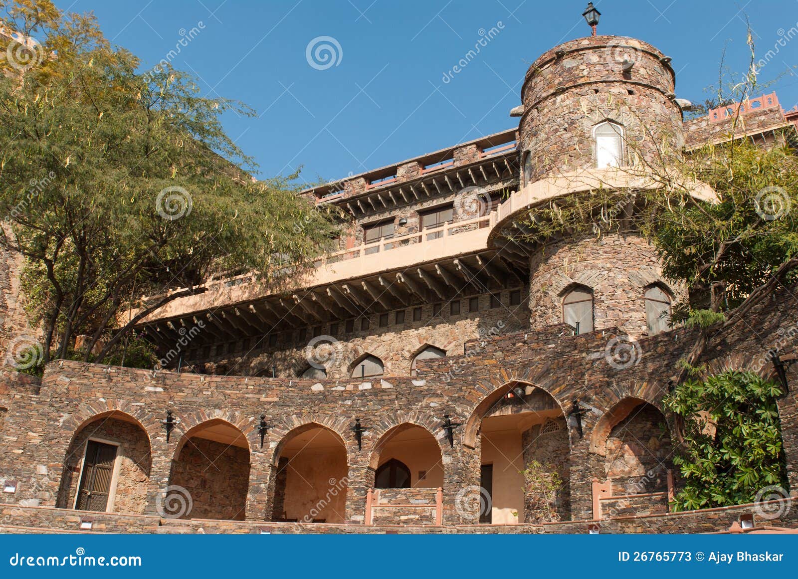 Indian Fort Rajput Warrior Ancient Architecture Royalty-Free Stock ...