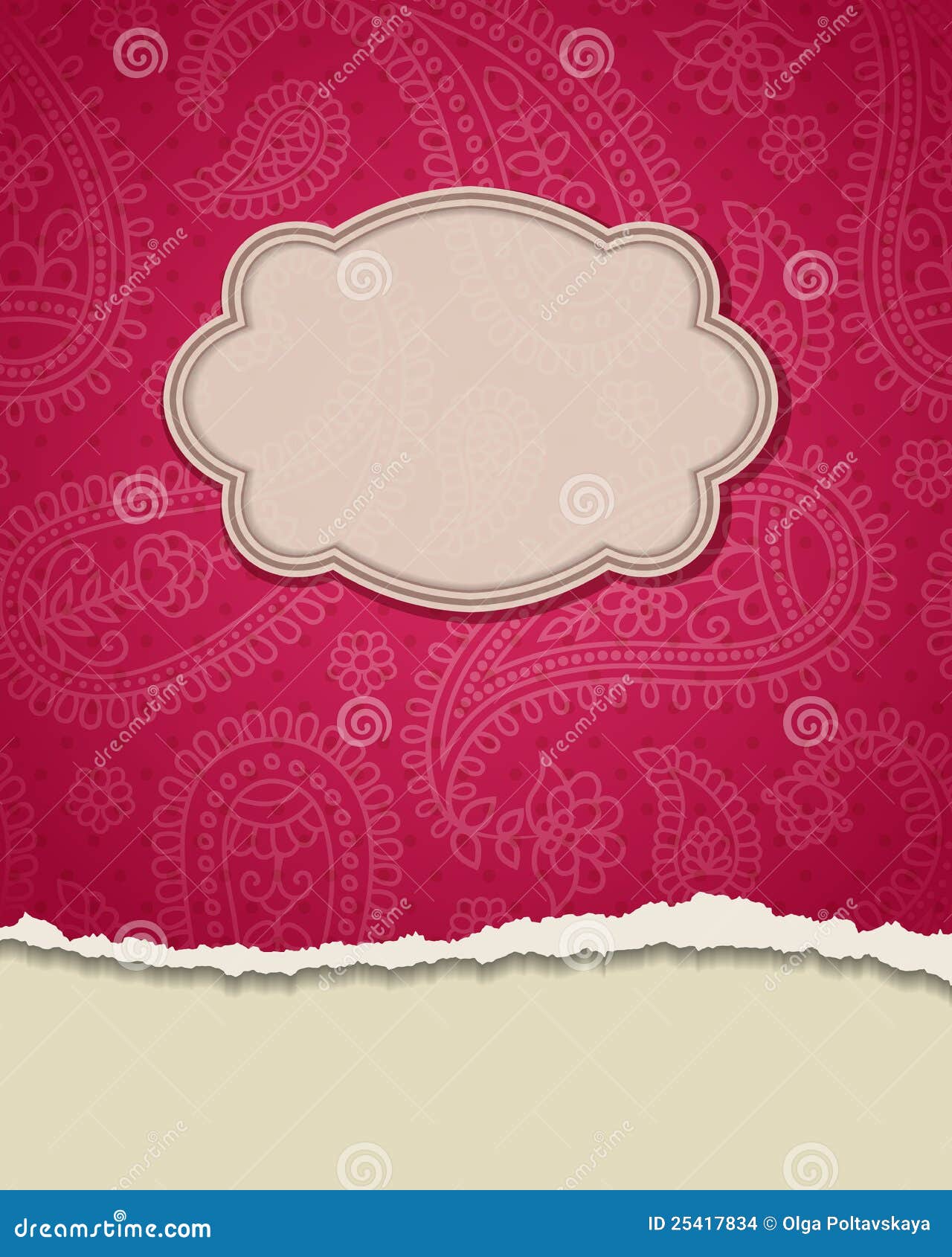 Indian frame. stock vector. Illustration of background - 25417834