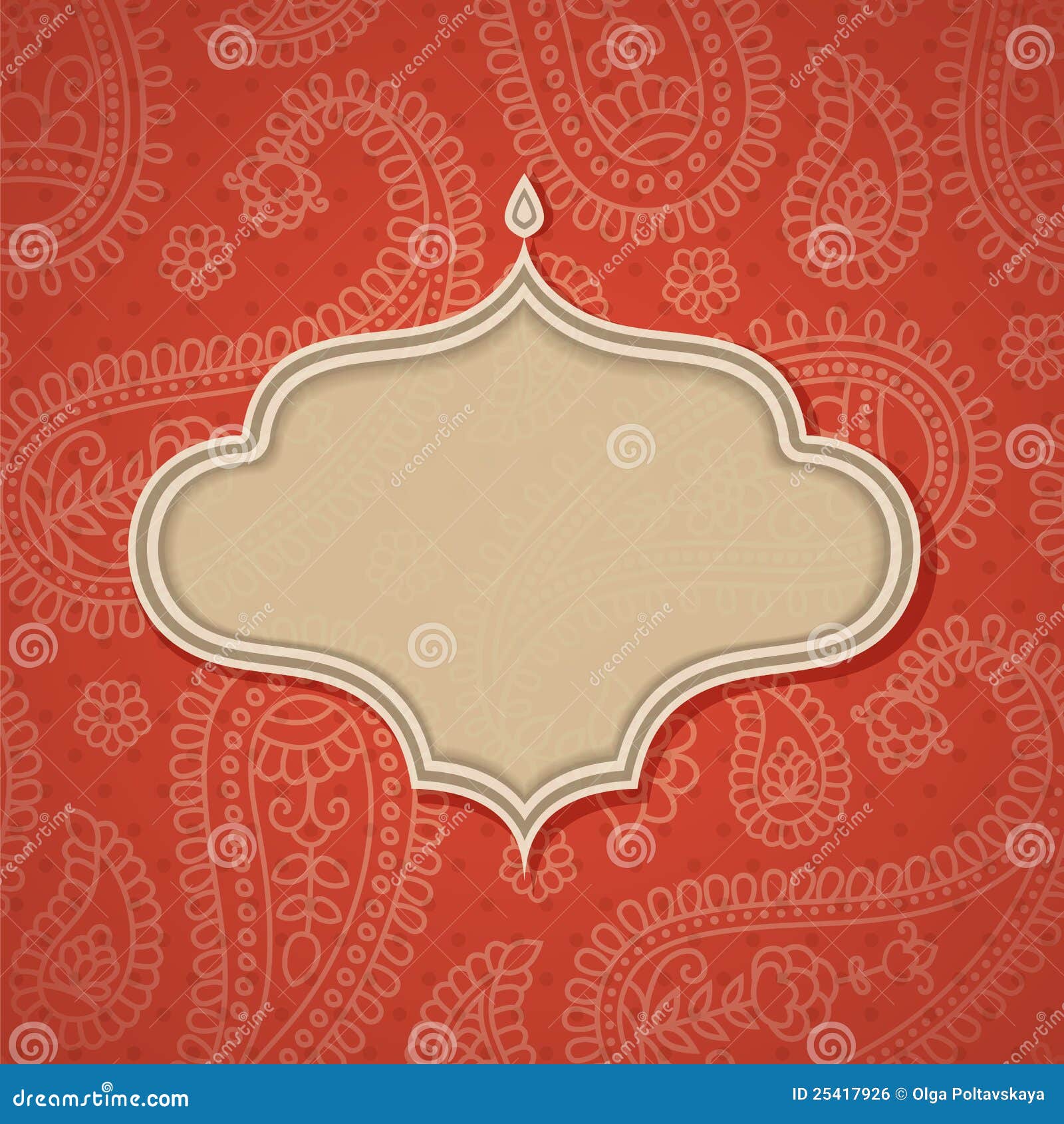 Indian frame. stock vector. Illustration of frame, design - 25417926