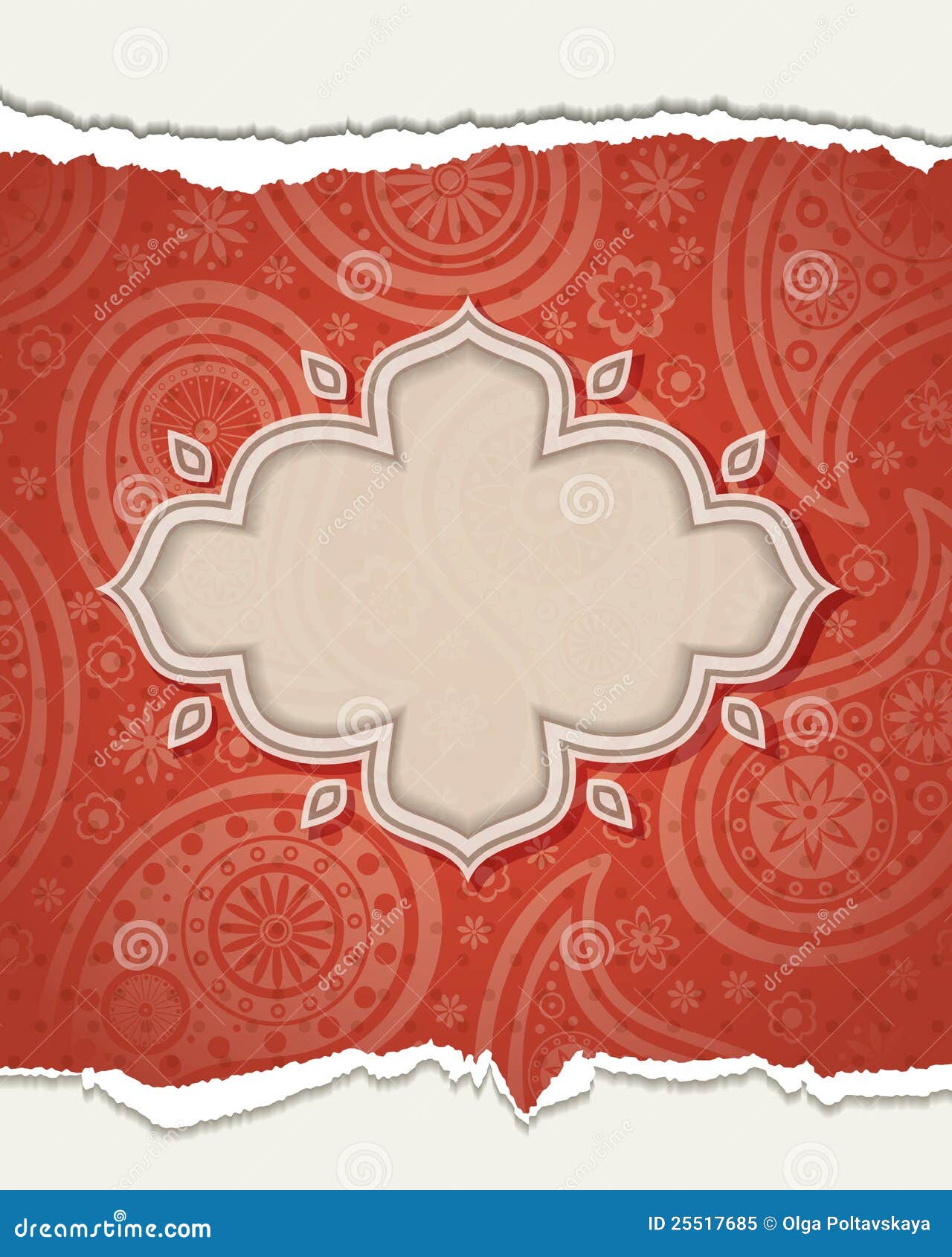 Indian frame. stock vector. Image of frame, pattern, india - 25517685