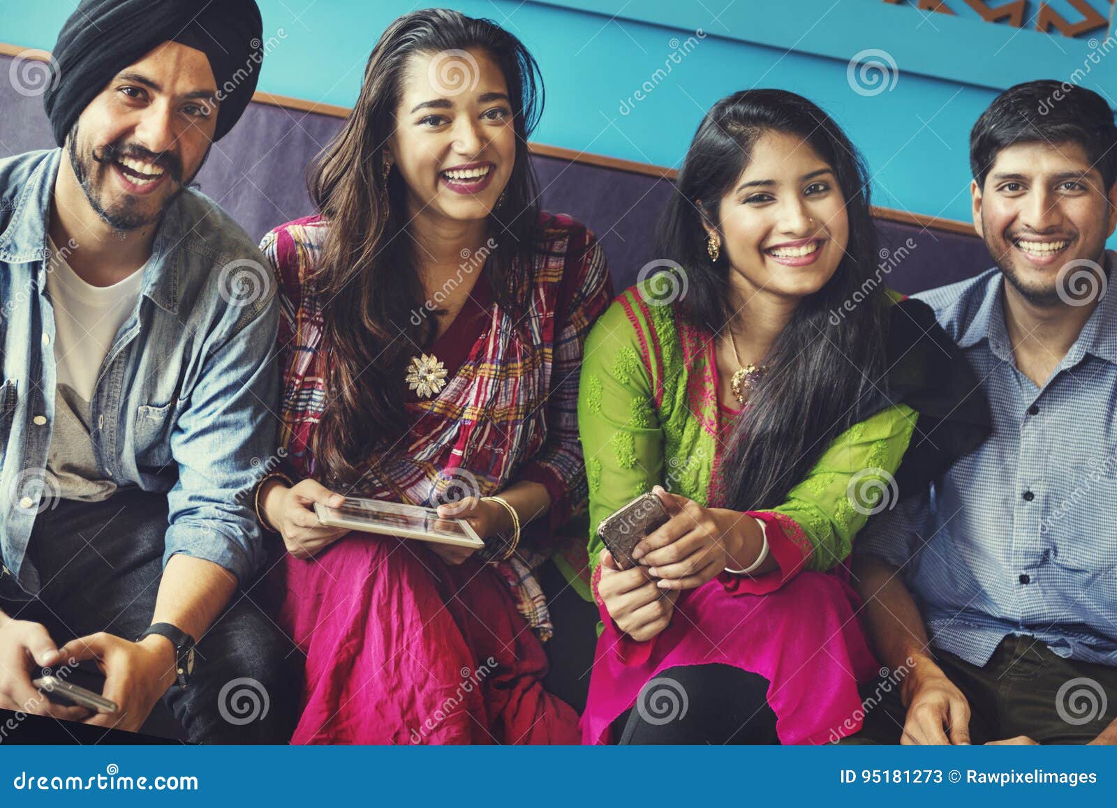 Indian Friends Hangout Happy Concept Stock Image - Image of diversity ...