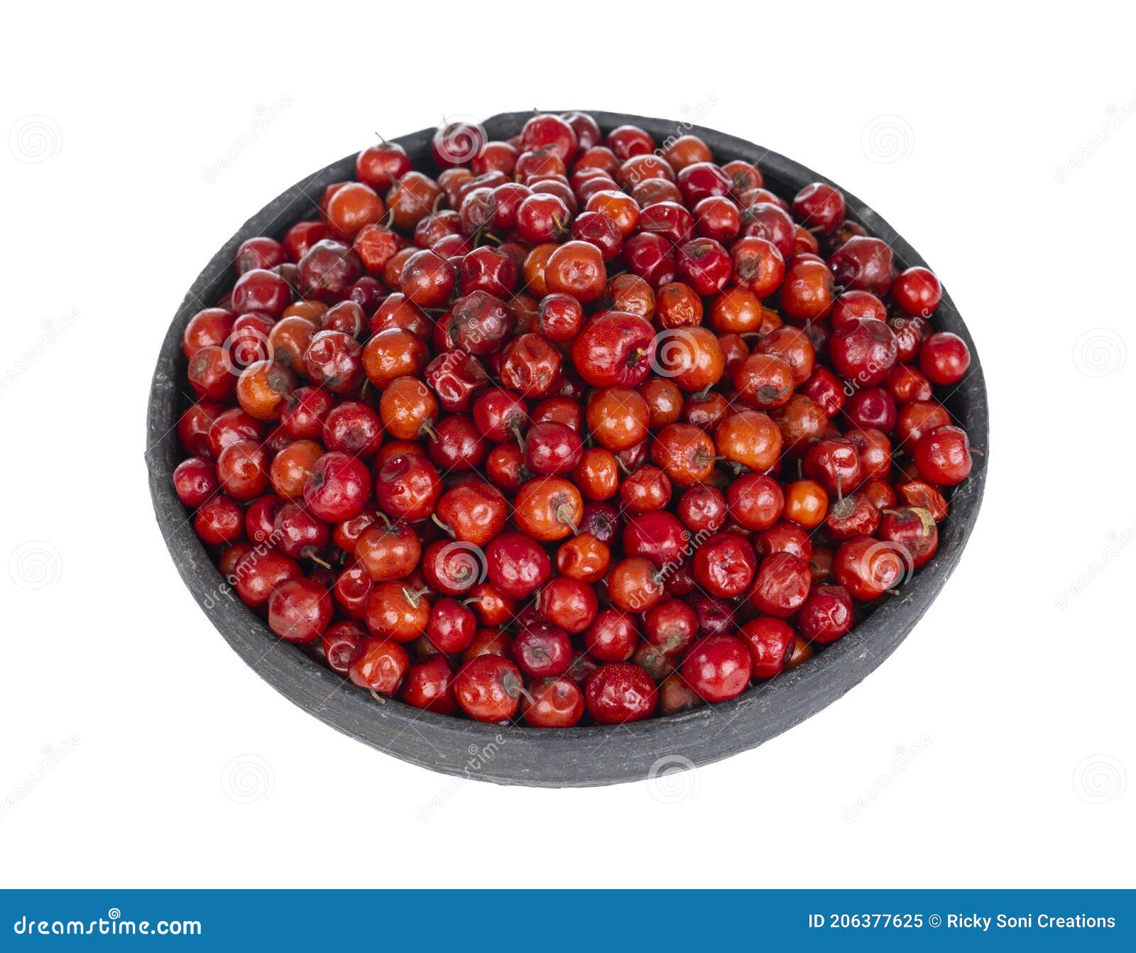 Indian Fruit Red Berry on White Background Stock Image - Image of ...