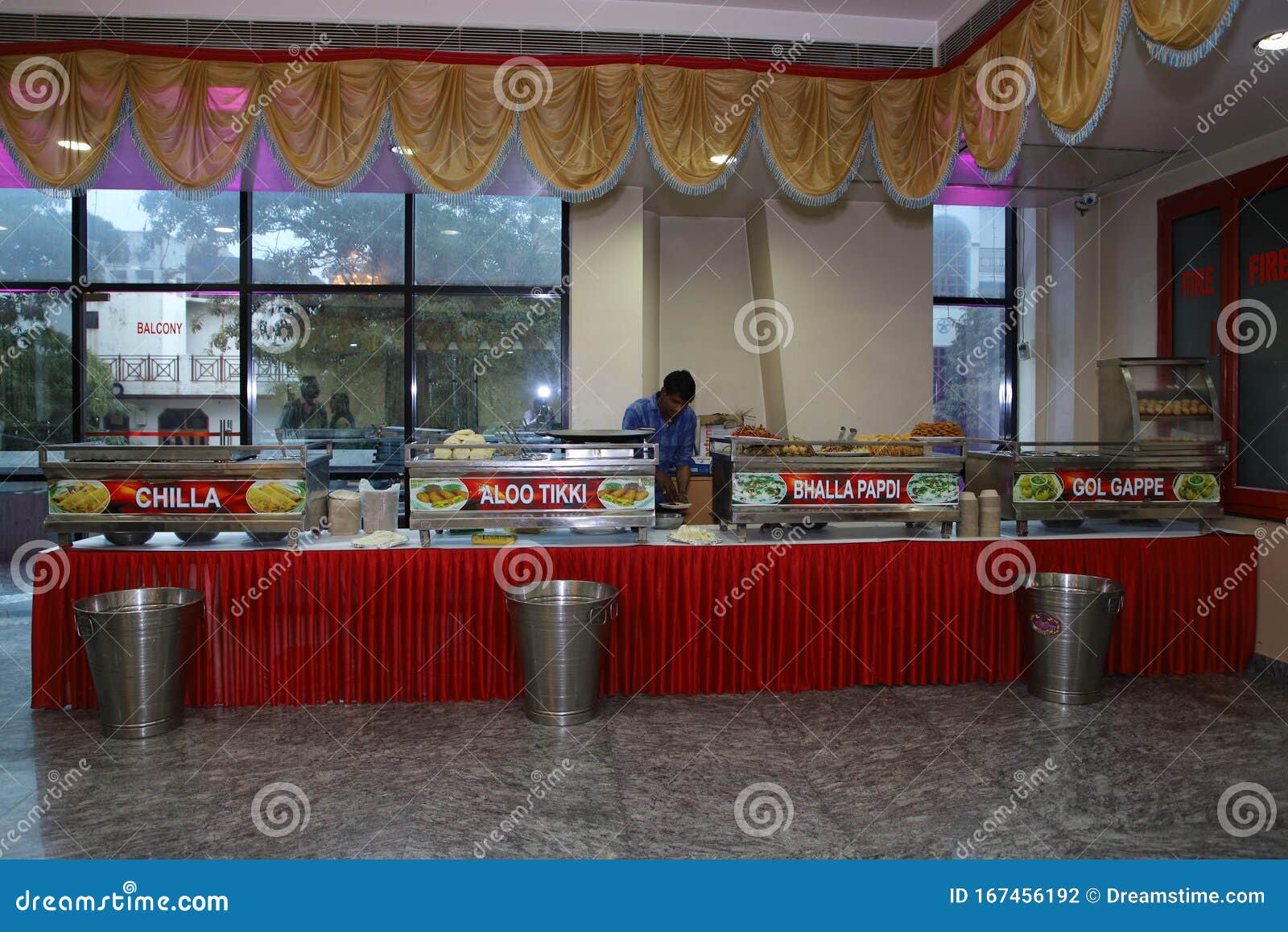 Indian Function Place with Snacks Stalls Editorial Photography - Image ...