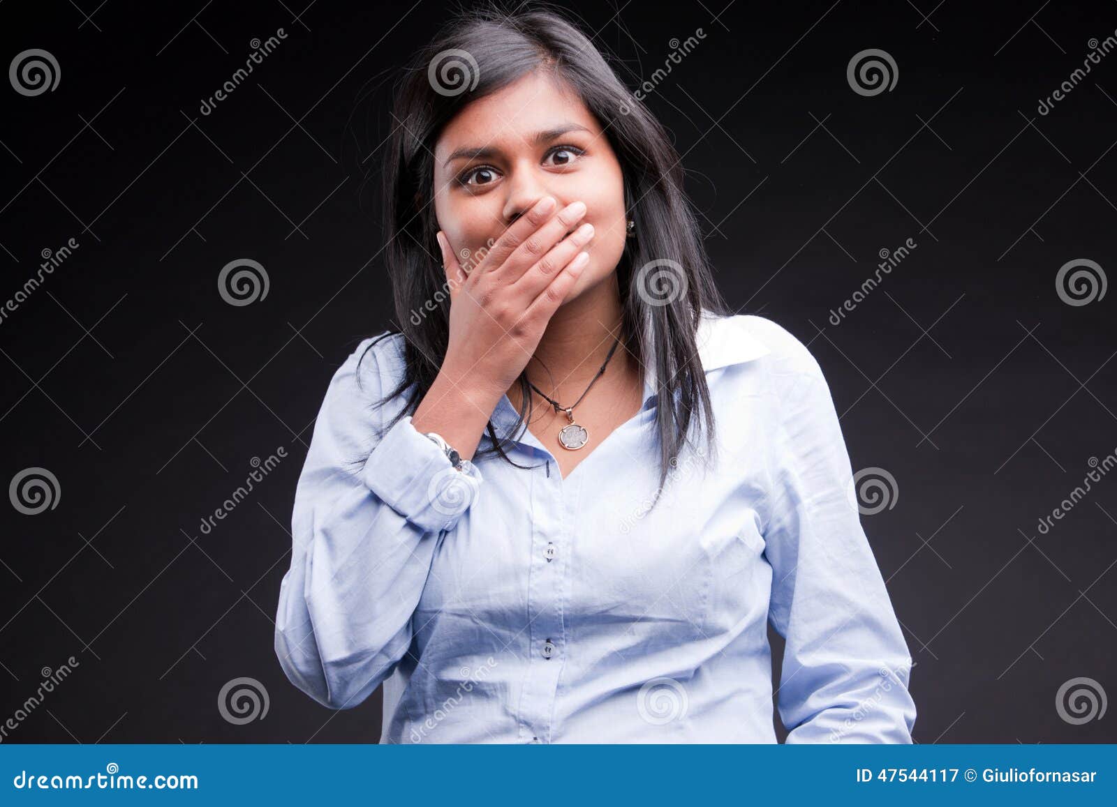 Indian Girl Realizing she Mistaken Stock Image - Image of attractive ...