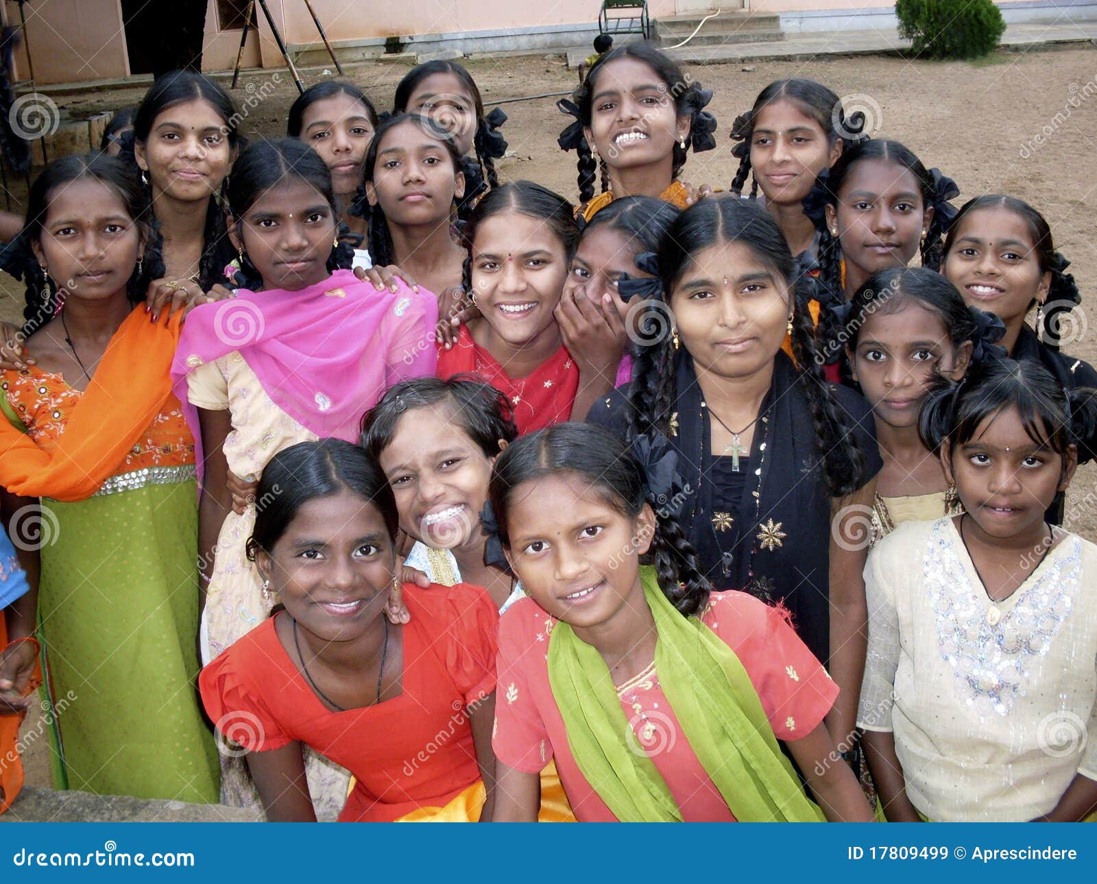 Indian girls editorial stock image. Image of girls, little - 17809499