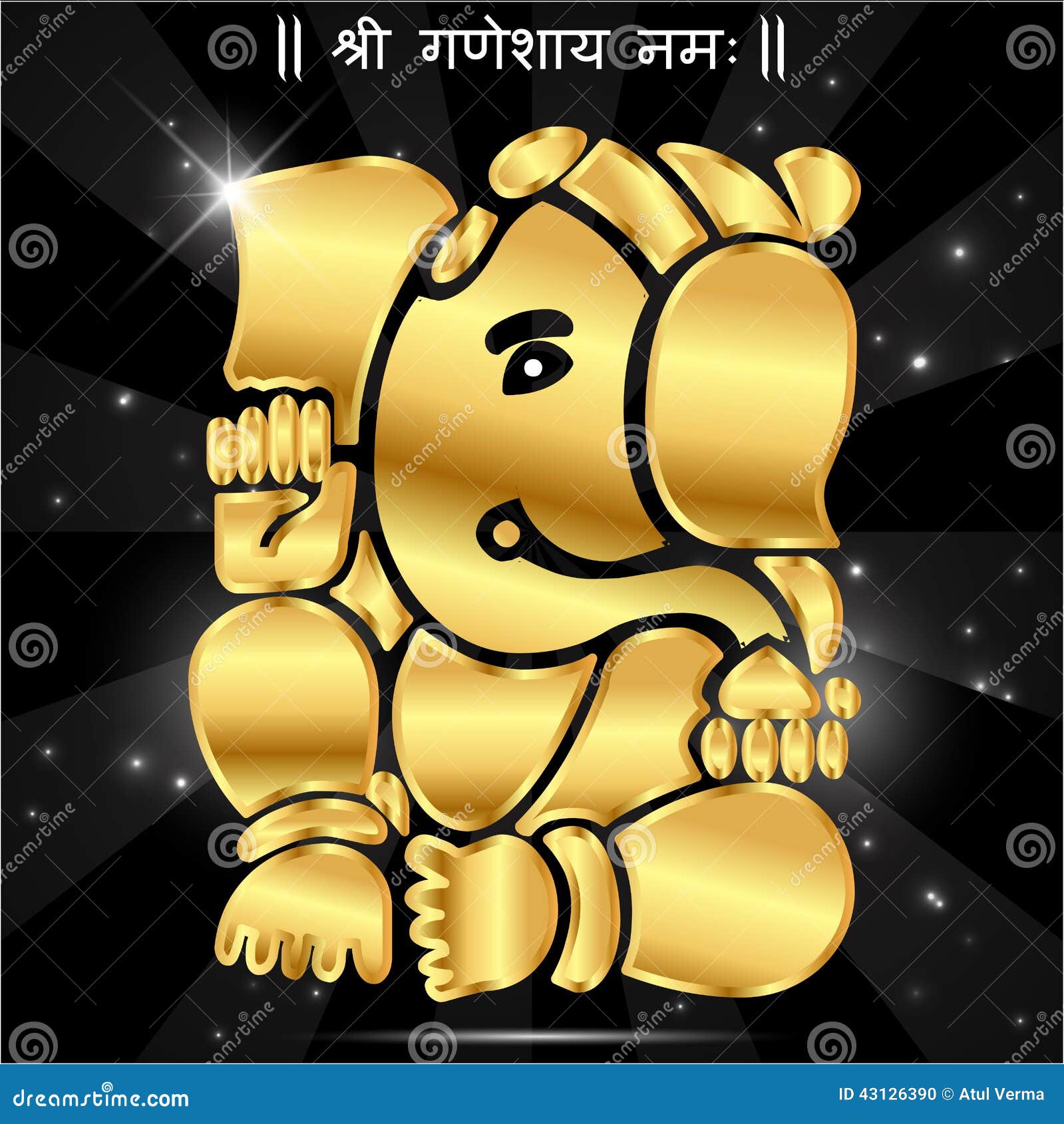 Indian God Ganesha, Ganesh Idol Stock Vector - Illustration of indian ...