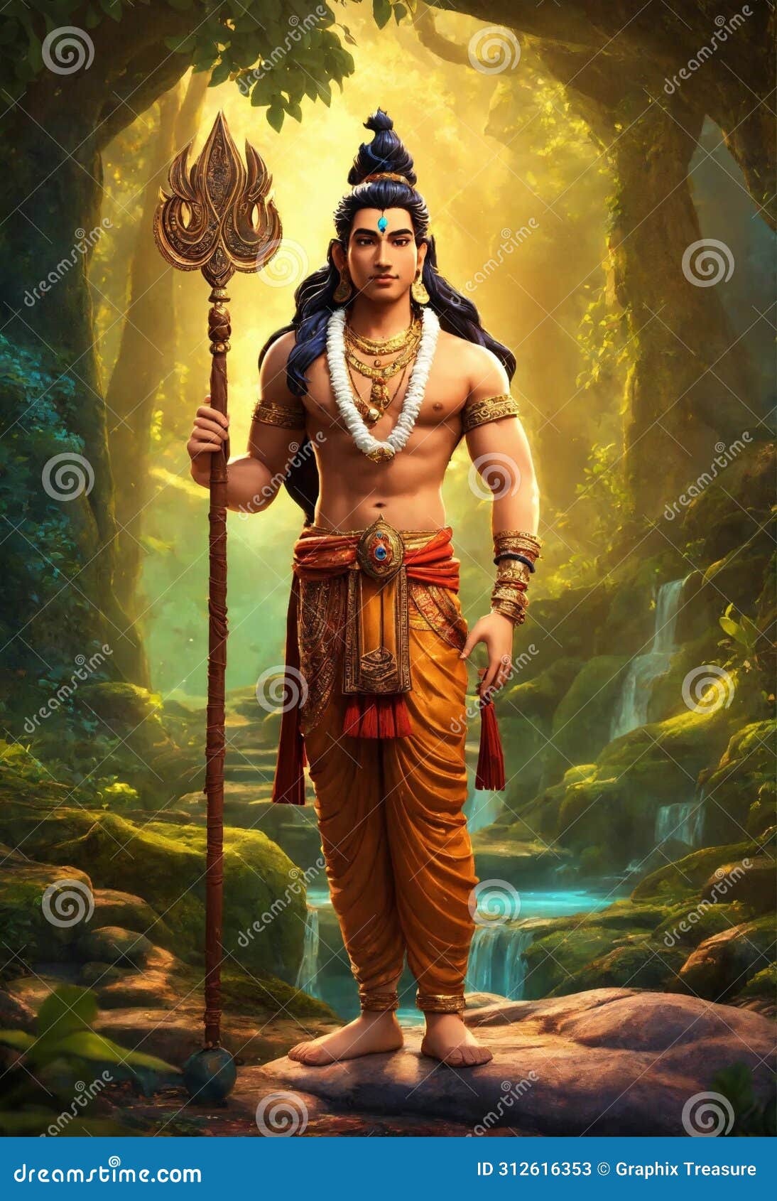 Mahadev Standing Pose And Hindi Lord Shiva Mantra . Mahadev Standing ...