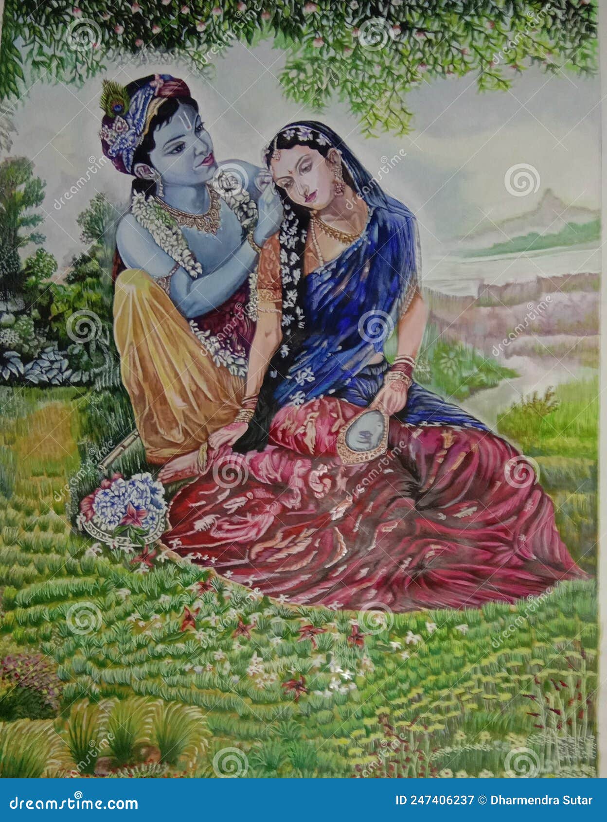 Shri Krishna`s Iskcon Temple View From Lotus Temple Complex Delhi ...