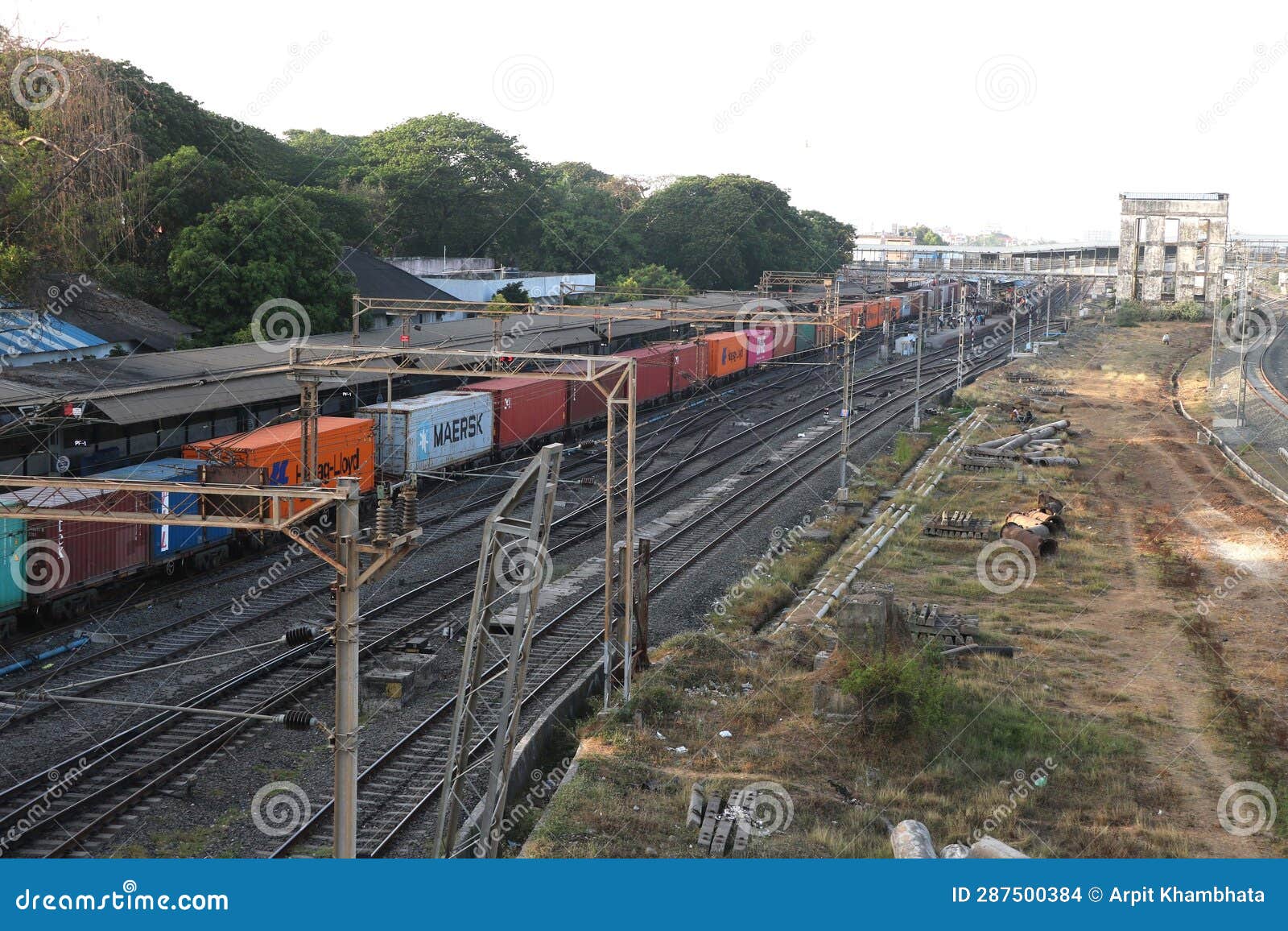 Indian Goods Train Editorial Image | CartoonDealer.com #251989180