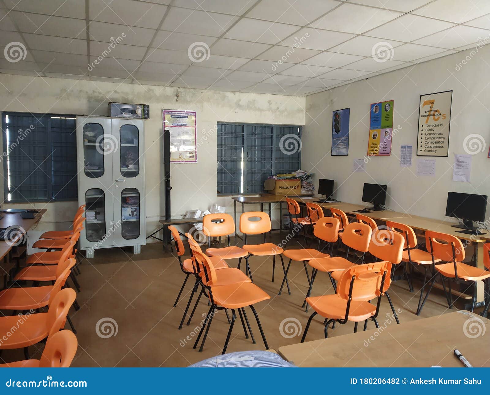 Indian Govt School Classroom in Vocation Education Telecom Lab Aaranged ...