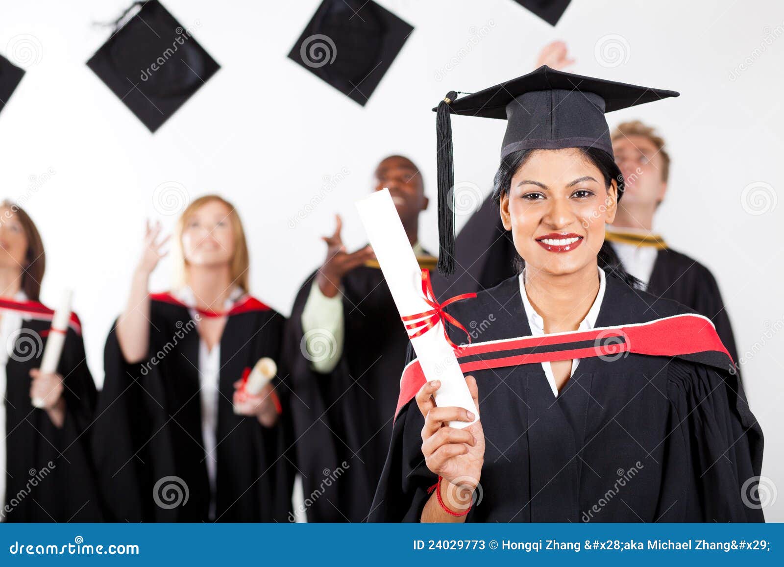 Indian Graduate at Graduation Stock Image - Image of education ...
