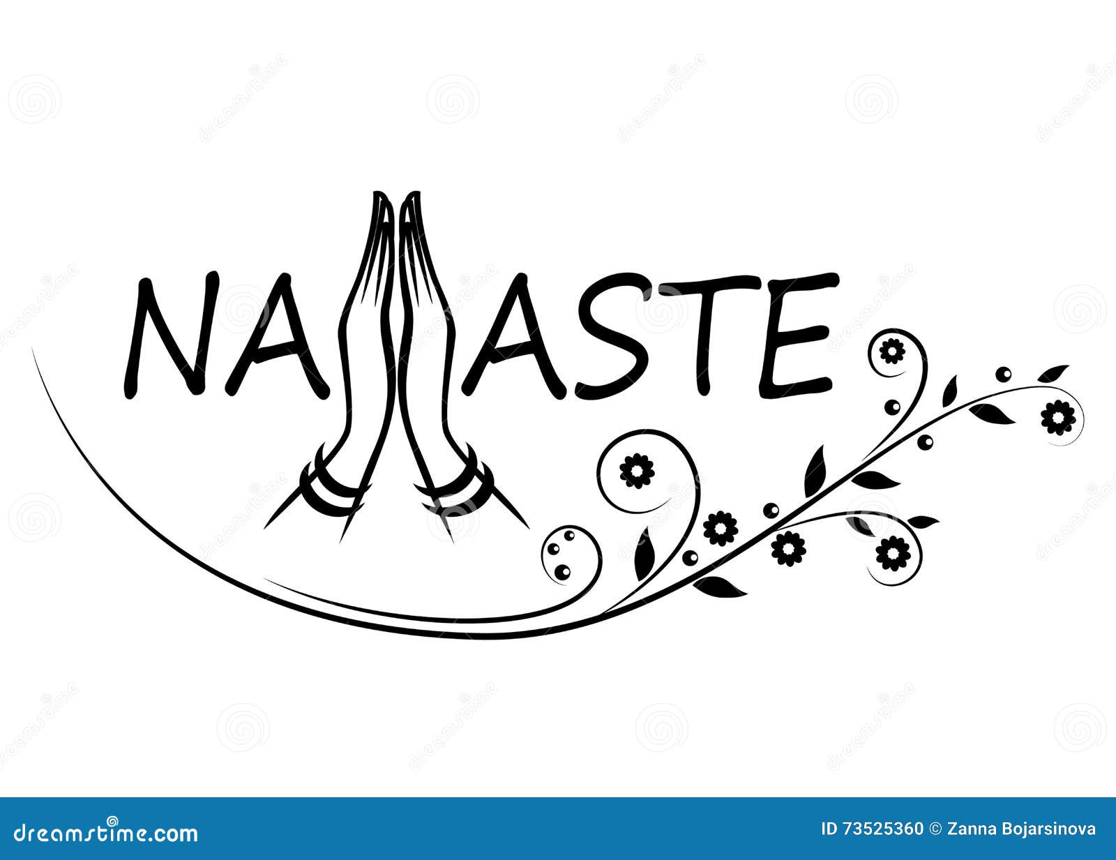 Indian Greeting Banner Namaste Stock Vector - Illustration of diwali ...
