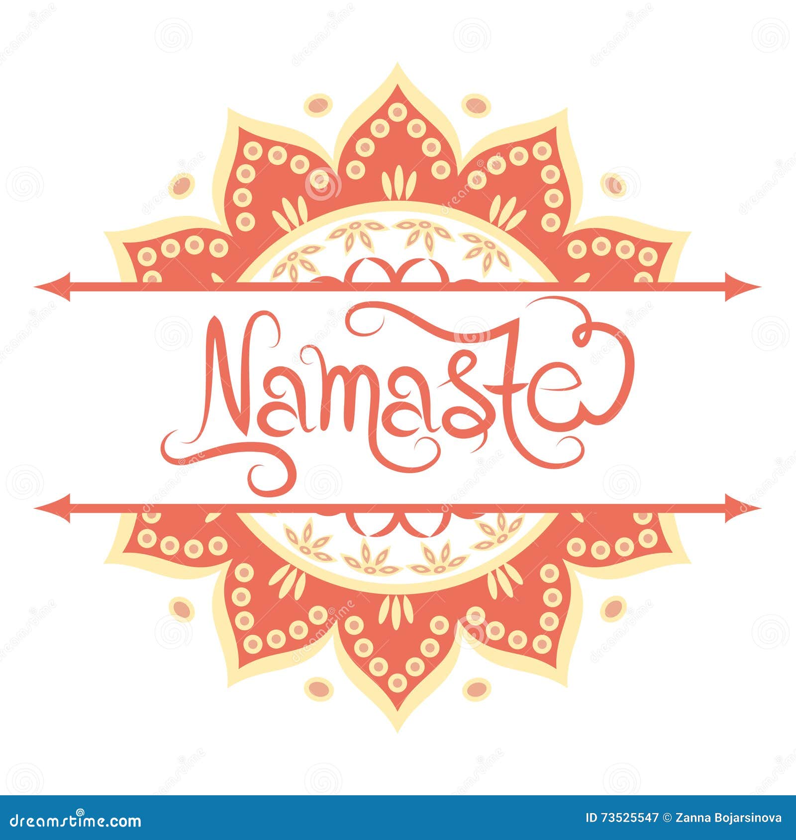 Indian Greeting Banner Namaste Stock Vector - Illustration of design ...