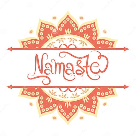 Indian Greeting Banner Namaste Stock Vector - Illustration of design ...