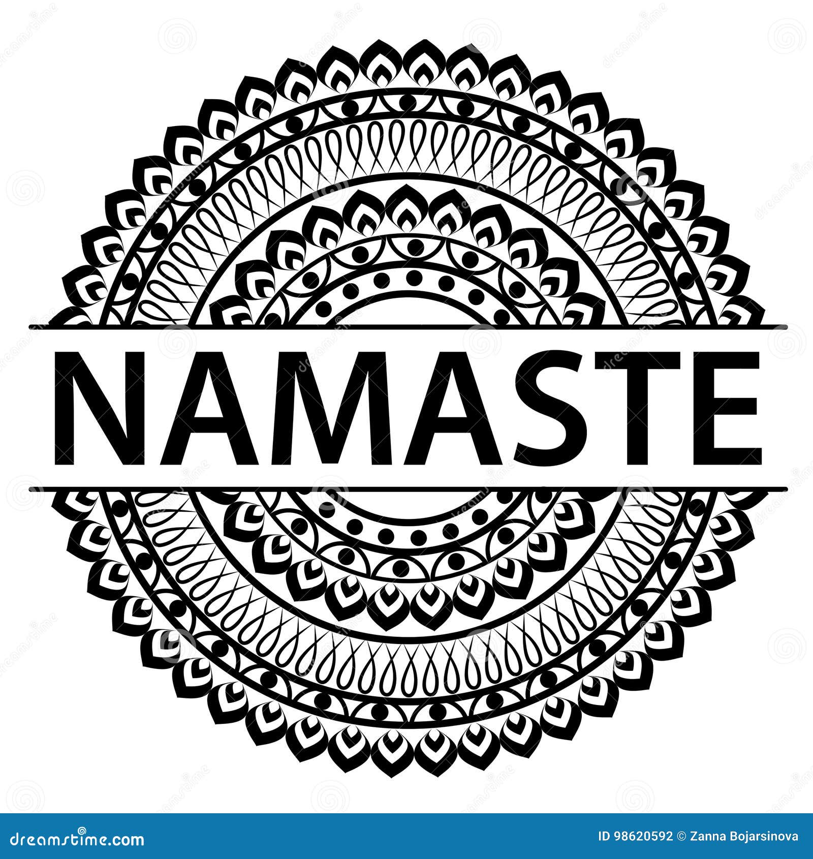 Indian Greeting Banner Namaste Stock Vector - Illustration of cultural ...