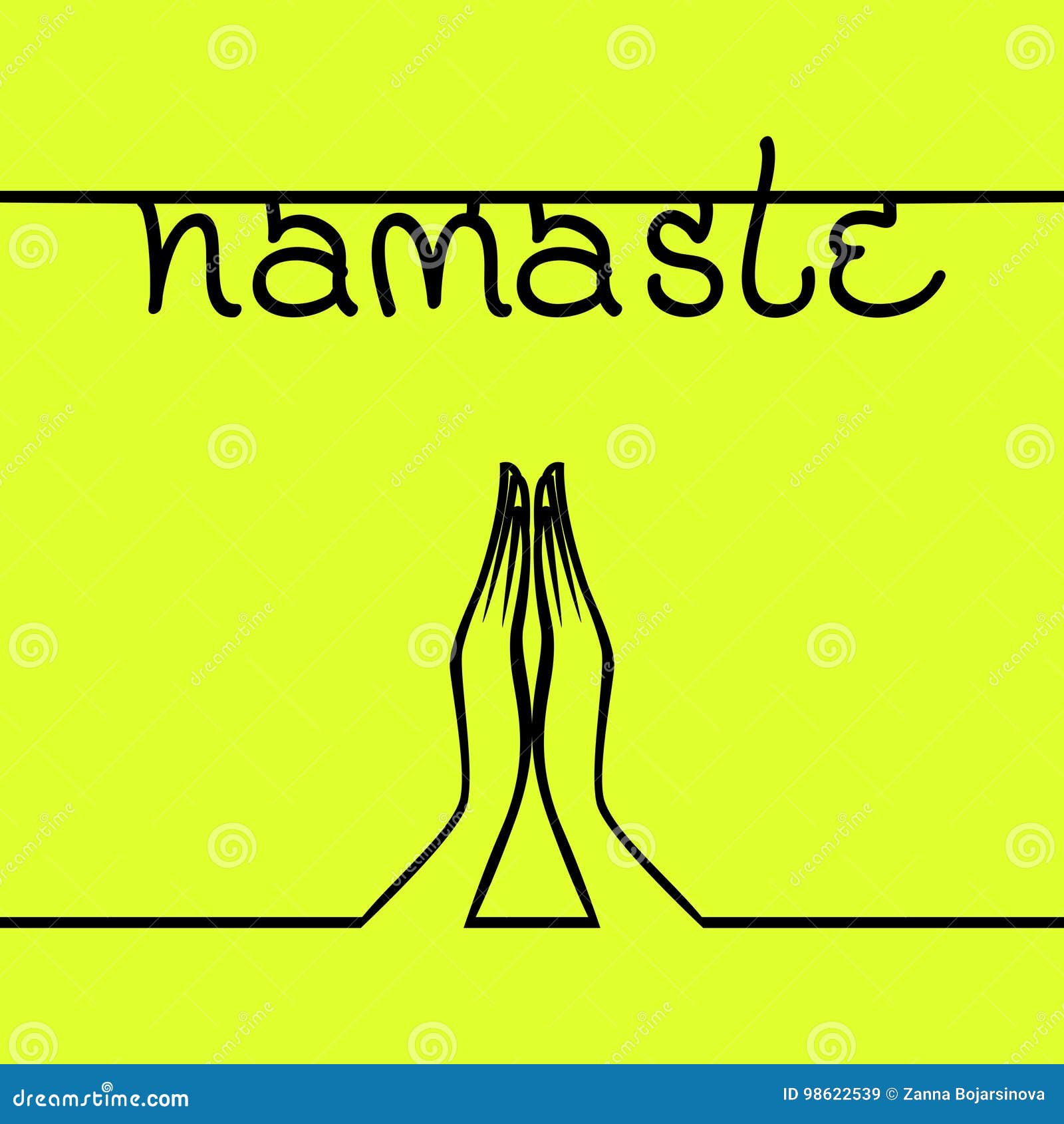 Indian Greeting Banner Namaste Stock Vector - Illustration of creative ...