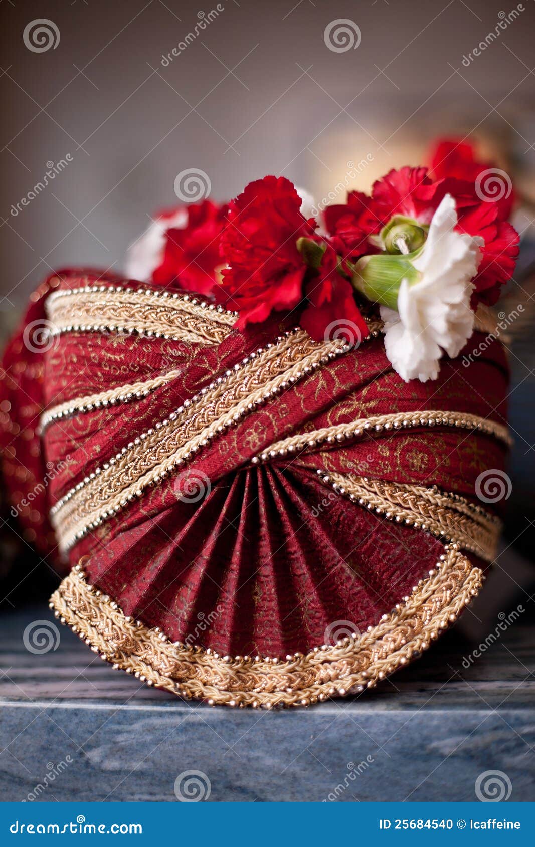 Indian Grooms Cap stock photo. Image of culture, flower - 25684540