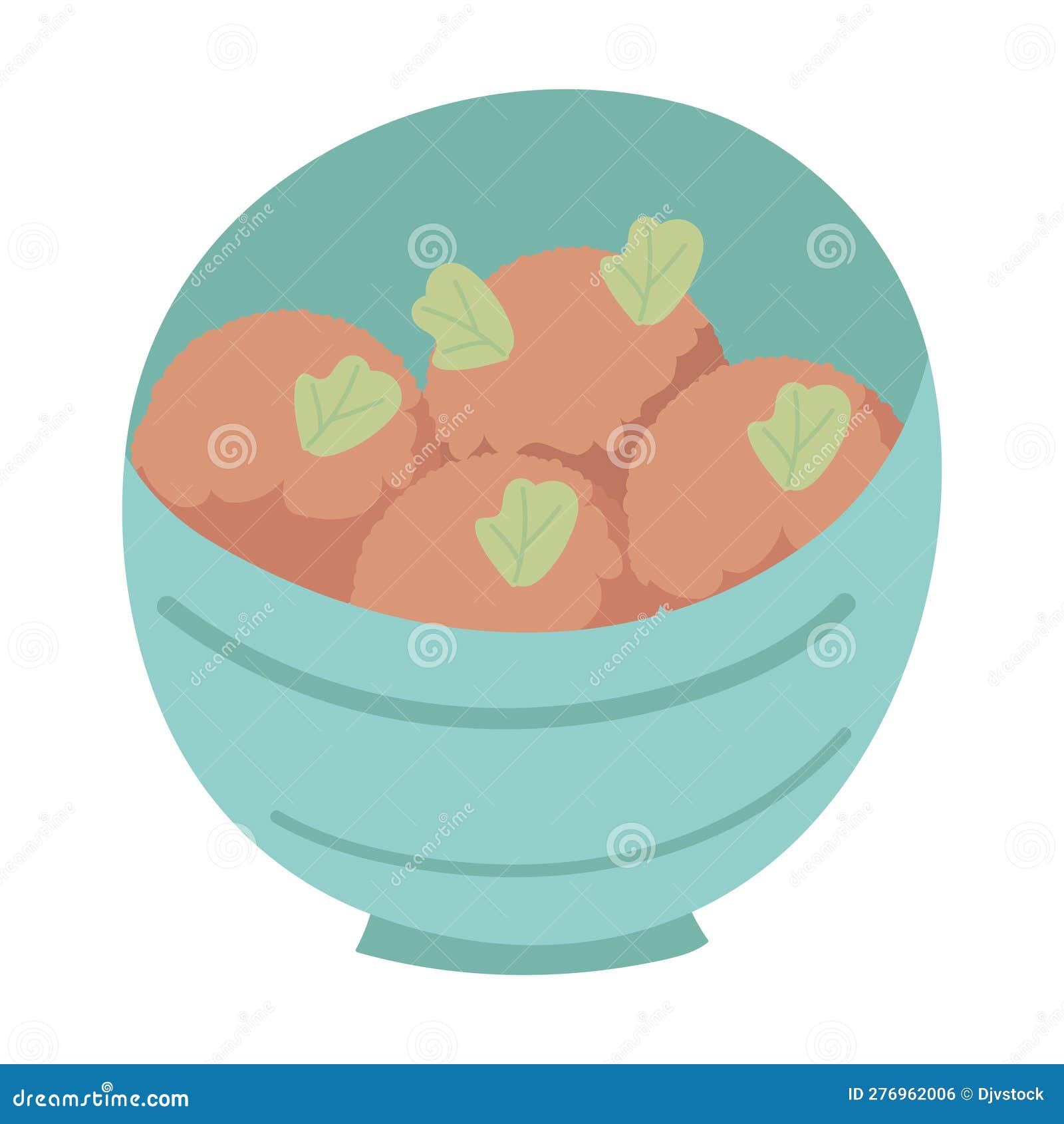 Indian gulab jamun stock vector. Illustration of gulab - 276962006