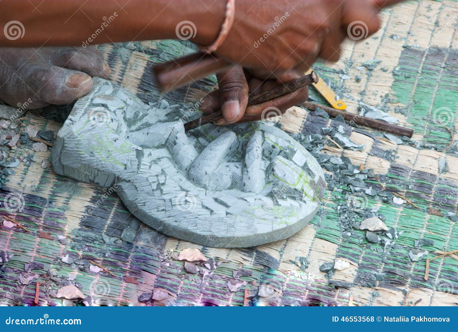 Indian handiwork stock photo. Image of india, stone, dancing - 46553568