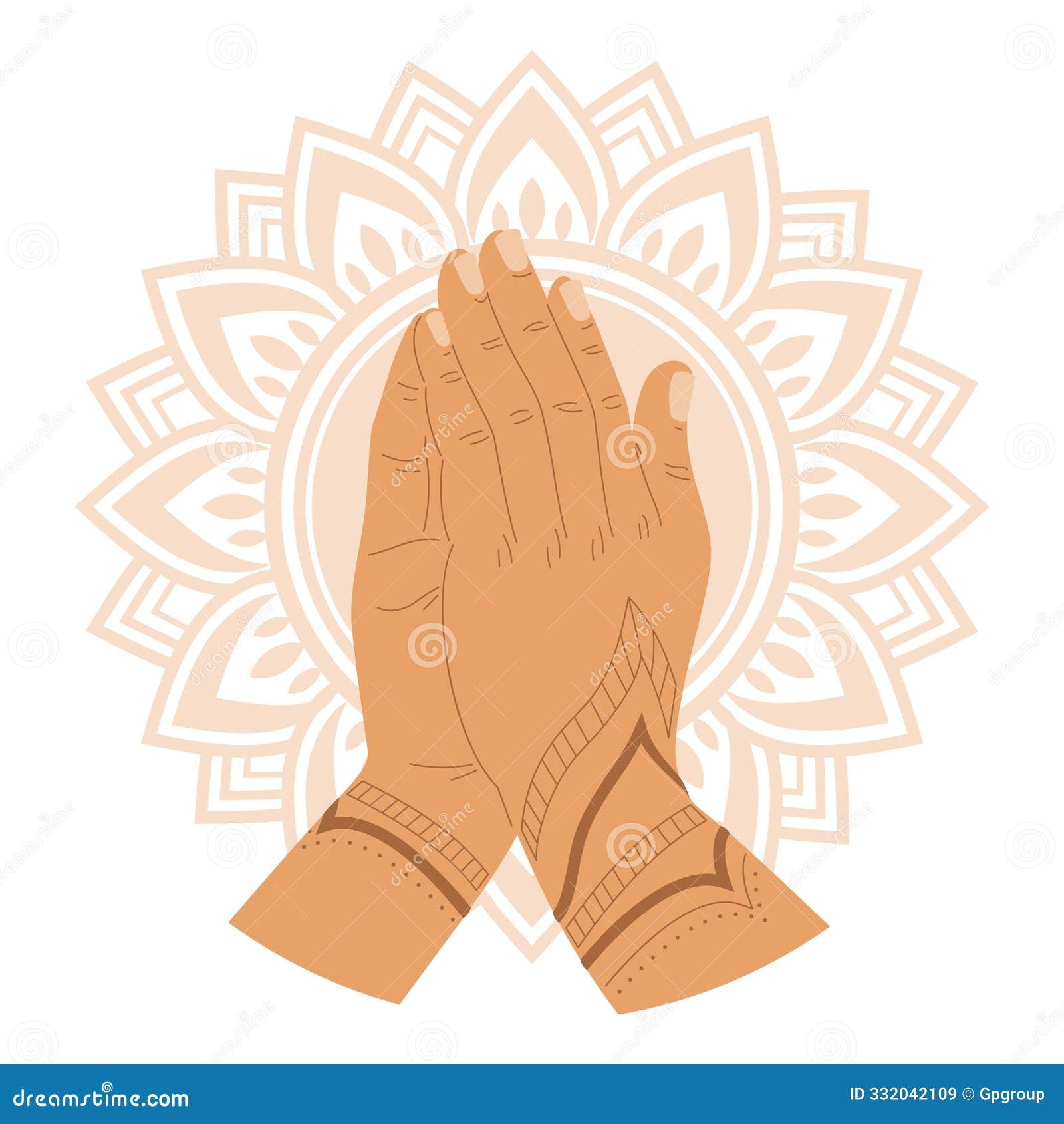 Namaste Isolated Icon. Simple Element Illustration From India And Holi ...