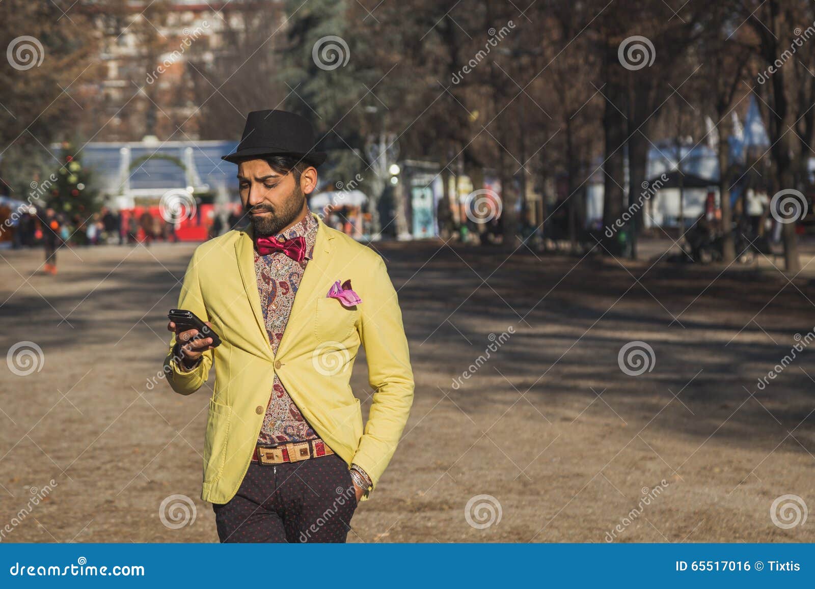 Indian Handsome Man Texting in an Urban Context Stock Photo - Image of ...