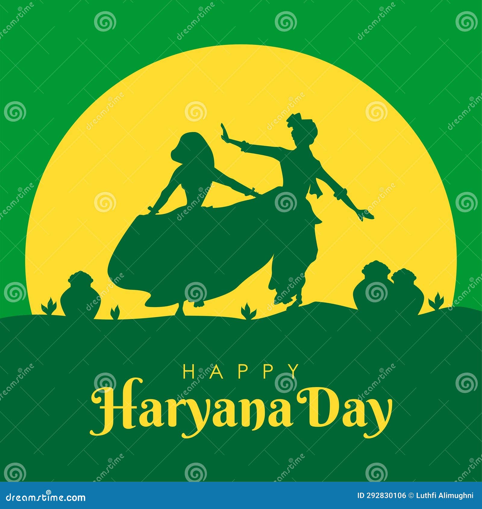 Indian Haryana Day Poster Design Vector Stock Illustration ...