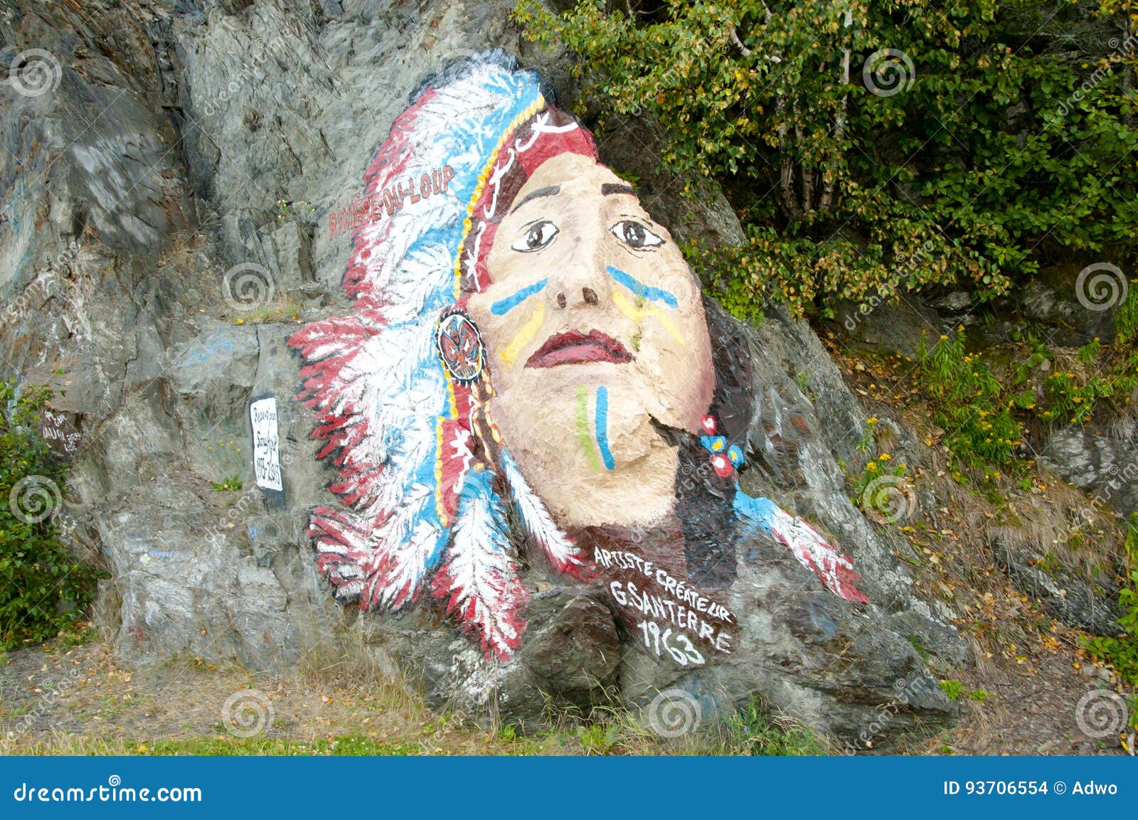 Indian Head - Riviere-Du-Loup - Canada Stock Photo - Image of head ...