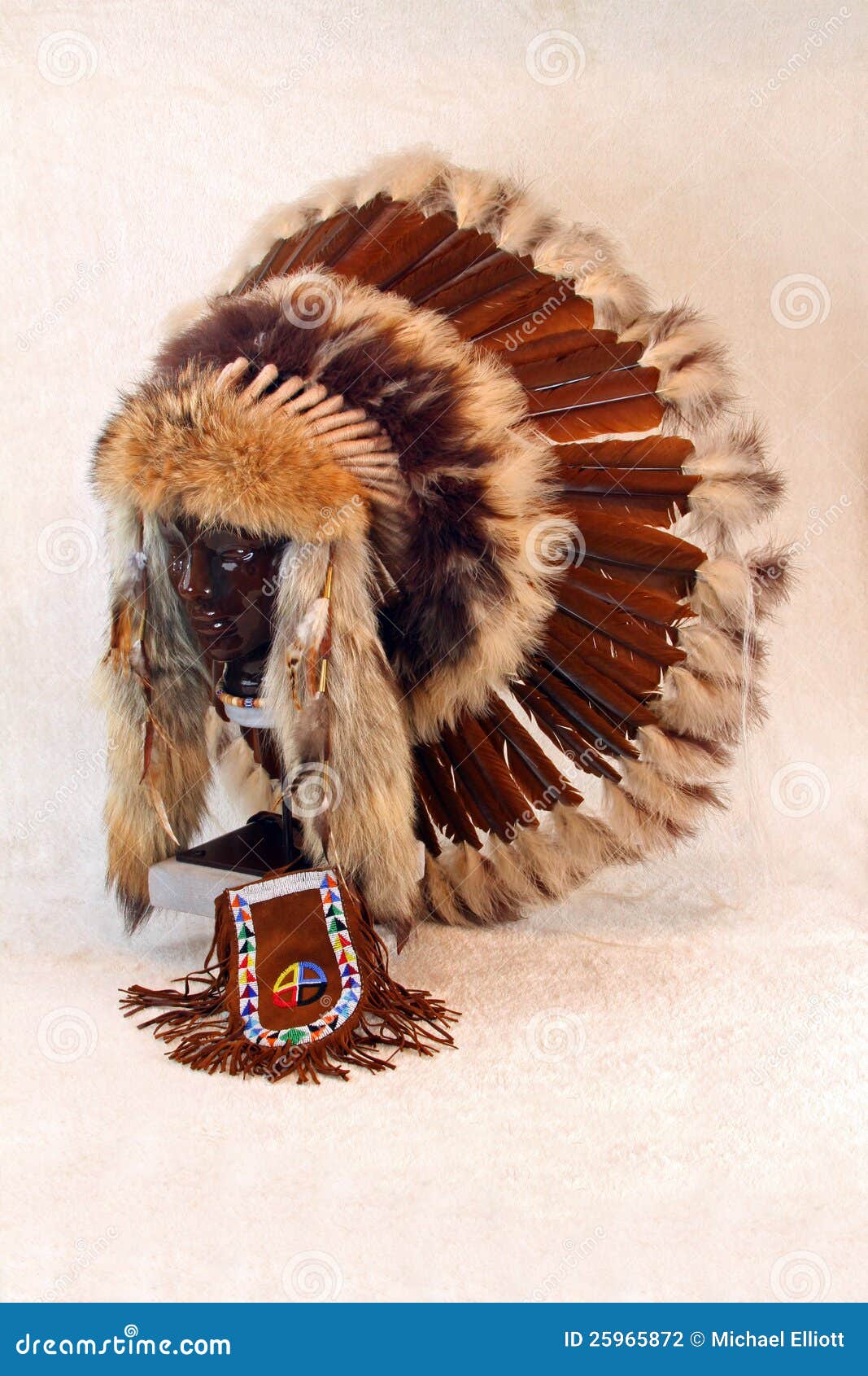 Indian Headdress stock photo. Image of head, closeup - 25965872