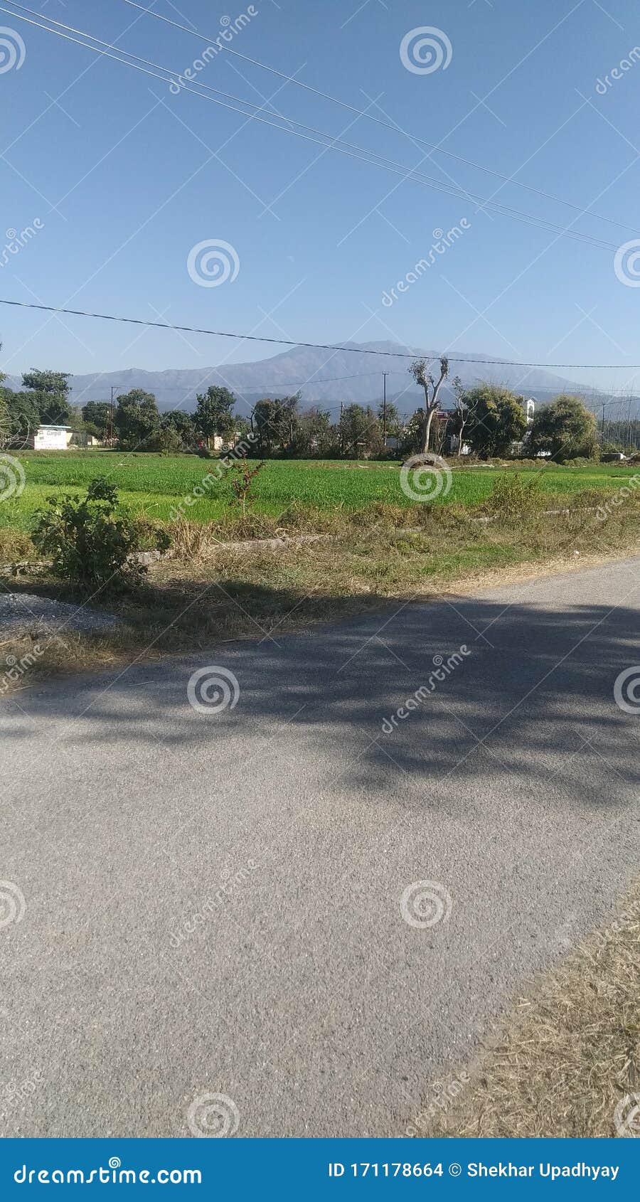 Indian Hill Road Ultimate View of Mountain Stock Photo - Image of ...
