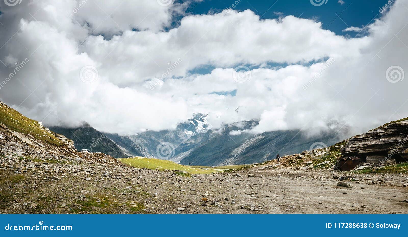 Indian Himalaya - Rohtang Pass or Rohtang La, 3978 M Stock Photo ...