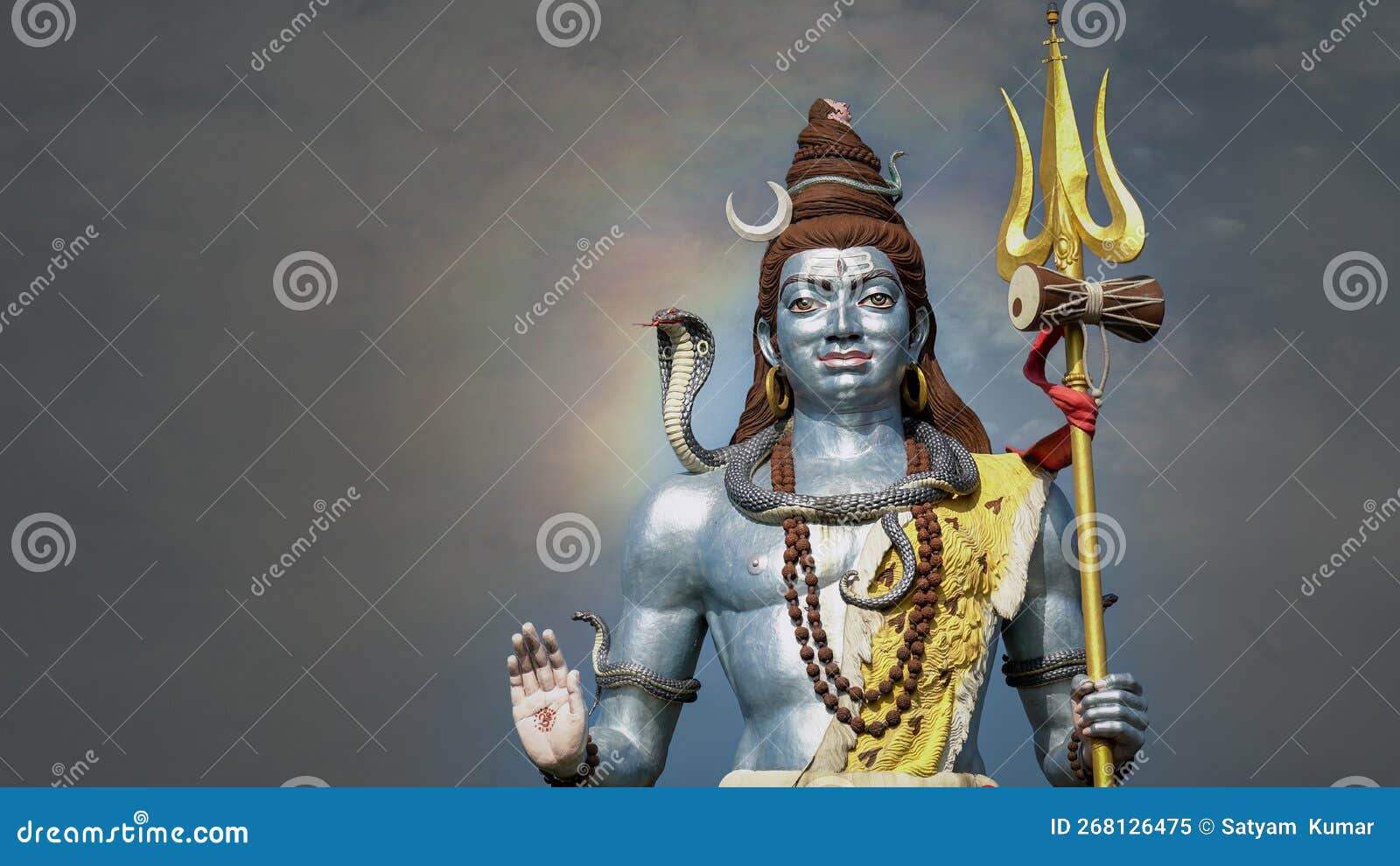 Indian Hindu God Lord Shiva Colorful Image Stock Image - Image of india ...
